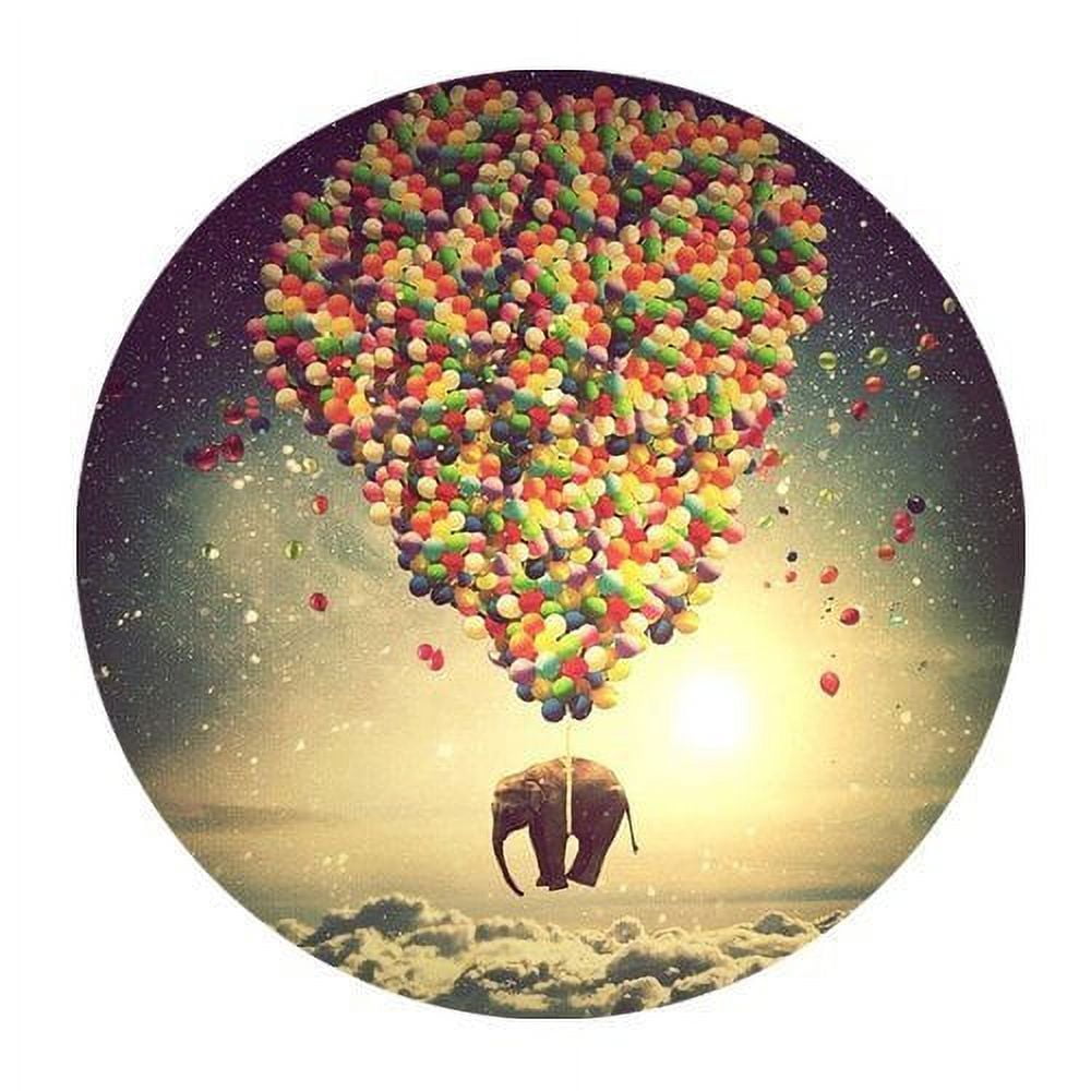 Elephant Up with Colorful Hydrogen Balloon Mouse pads Gaming Mouse Pad ...