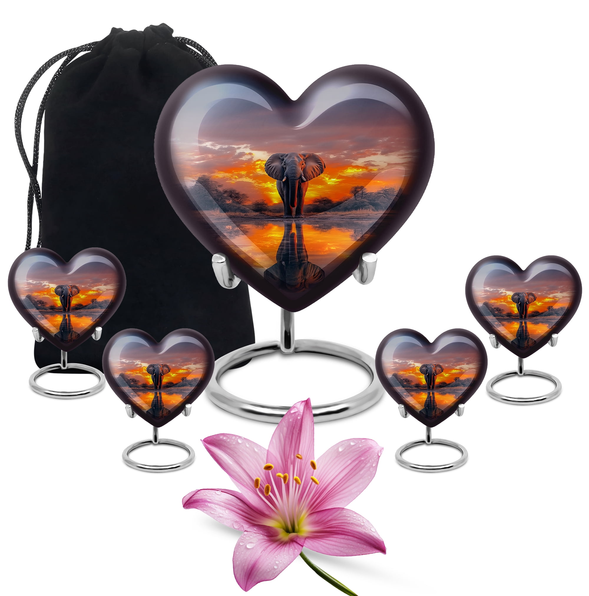 Elephant Urn, Cremation Ashes Keepsakes, Funeral Earn for Ashes ...