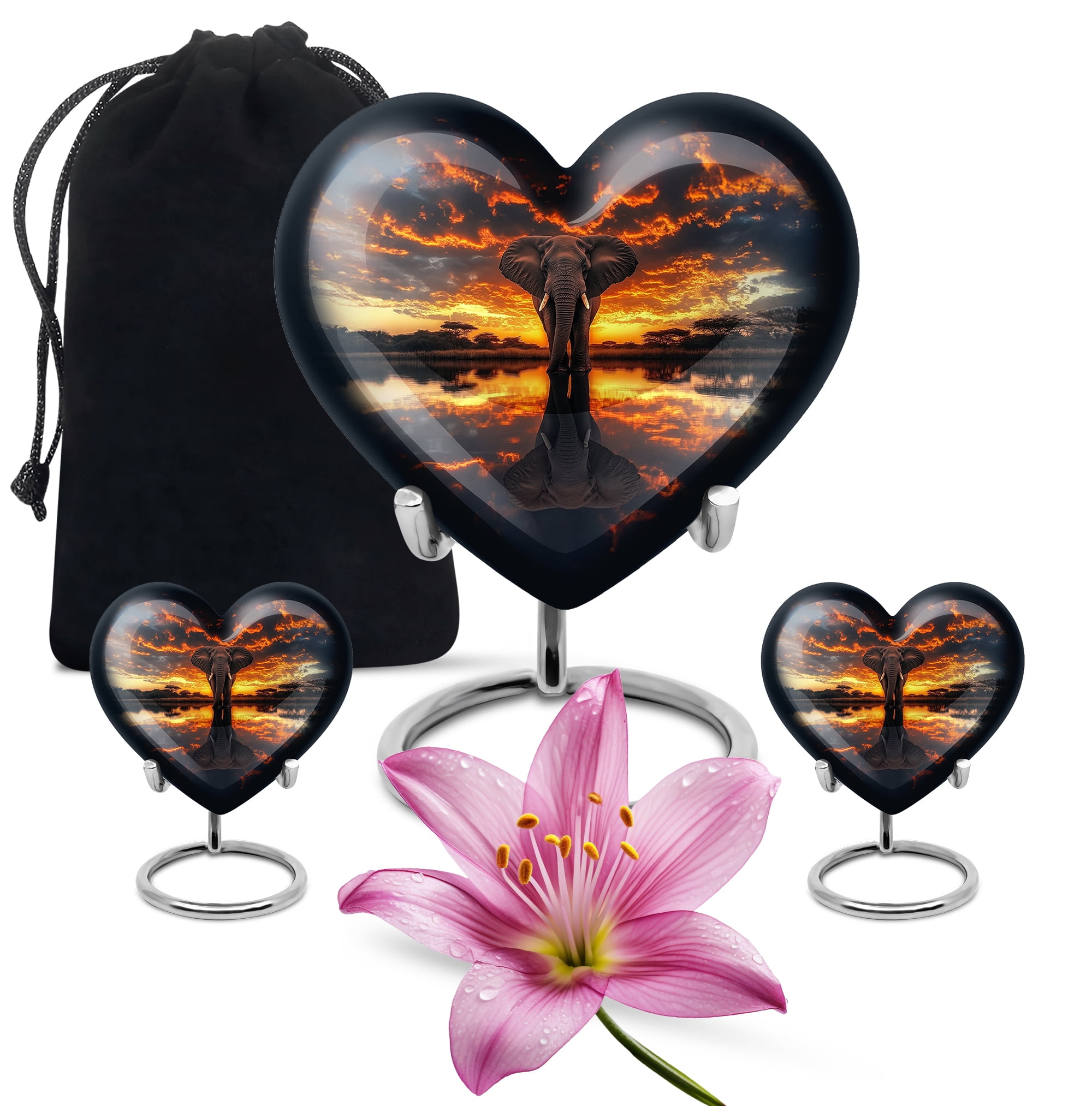 Elephant Urn, Cremation Urns Large Adult, Keepsake Urns for Cremation ...