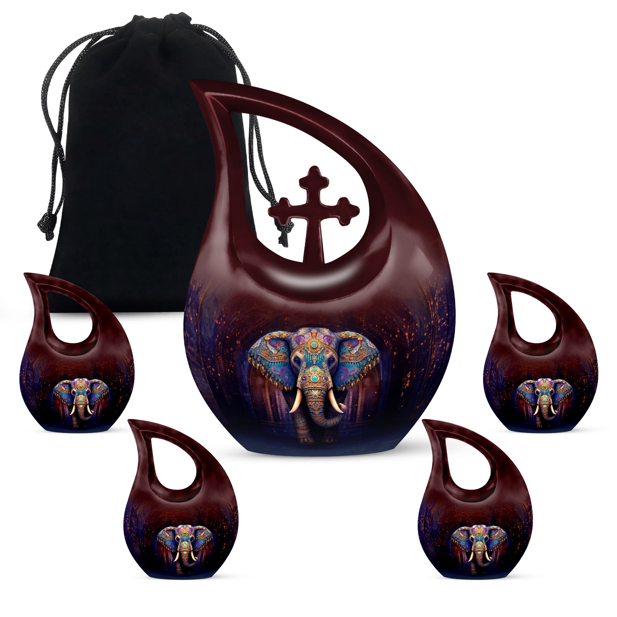 Elephant Urn - Keepsake Urns For Human Ashes - Urn For Ashes Adult Male ...