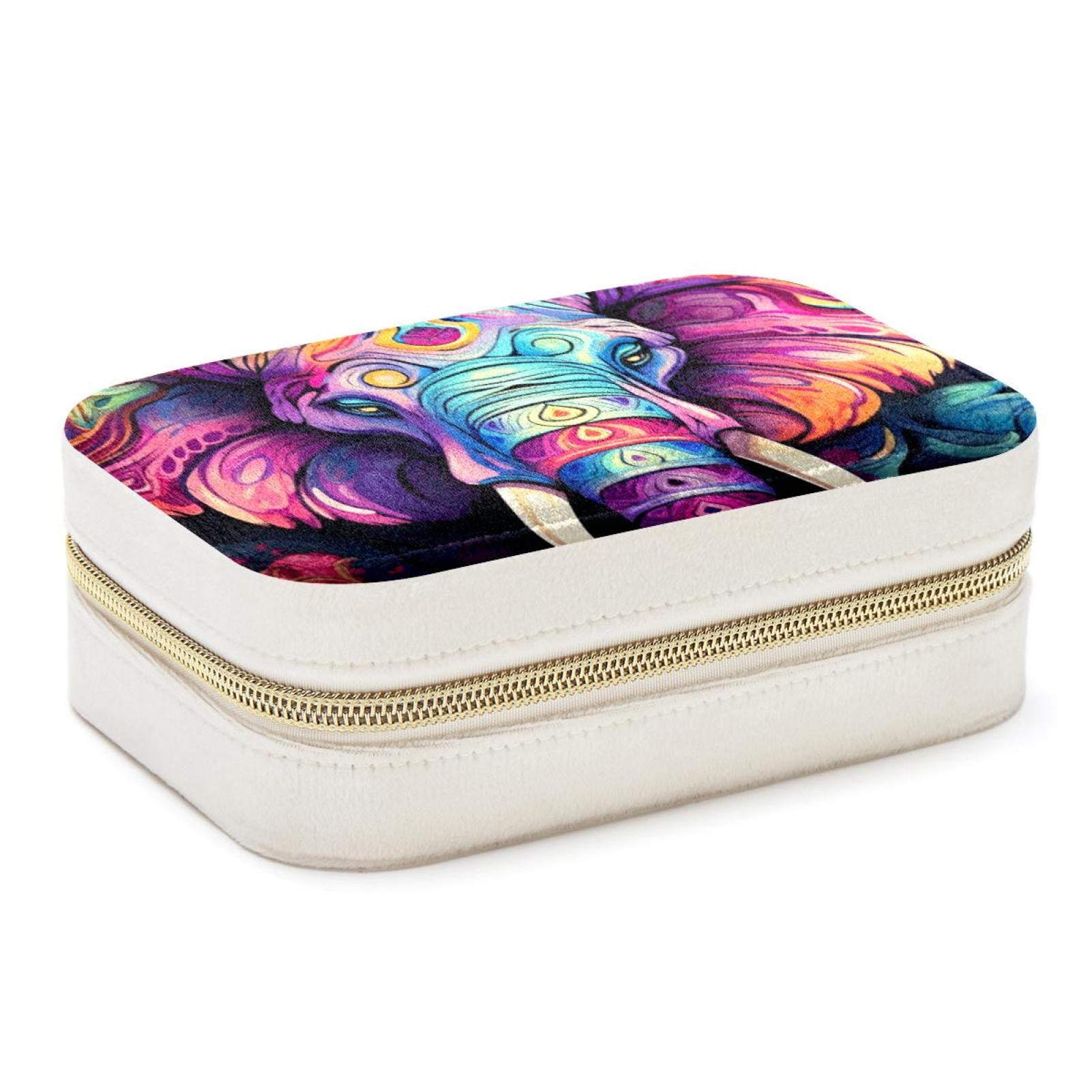 Elephant Velvet Portable Travel Organizer with Removable Compartment ...