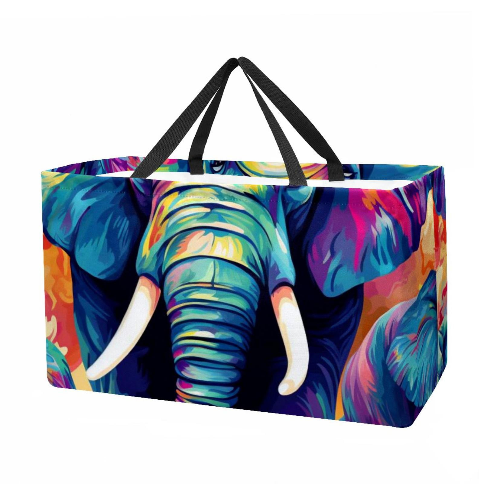 Elephant Versatile Oxford Cloth Reusable Storage Box - Foldable, Large ...