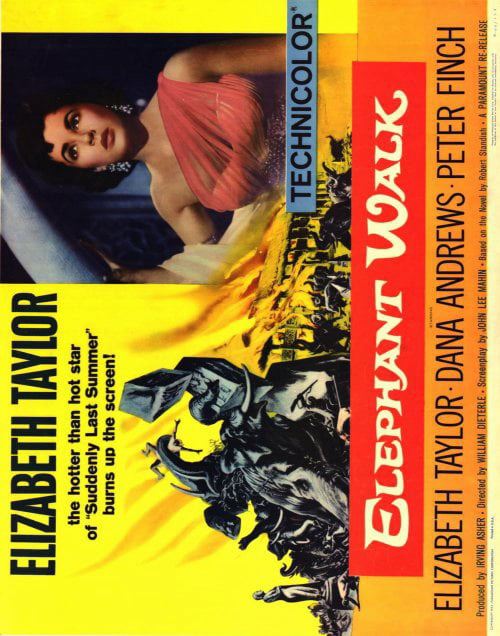 Elephant Walk - movie POSTER (Half Sheet Style A) (22" x 28") (1960 ...