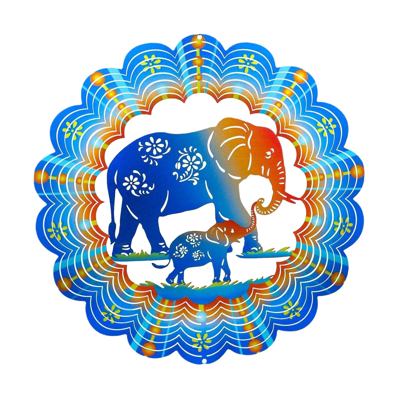 Elephant Wind Twirler Elephant Gifts for Women/Men 12 inch Stainless ...