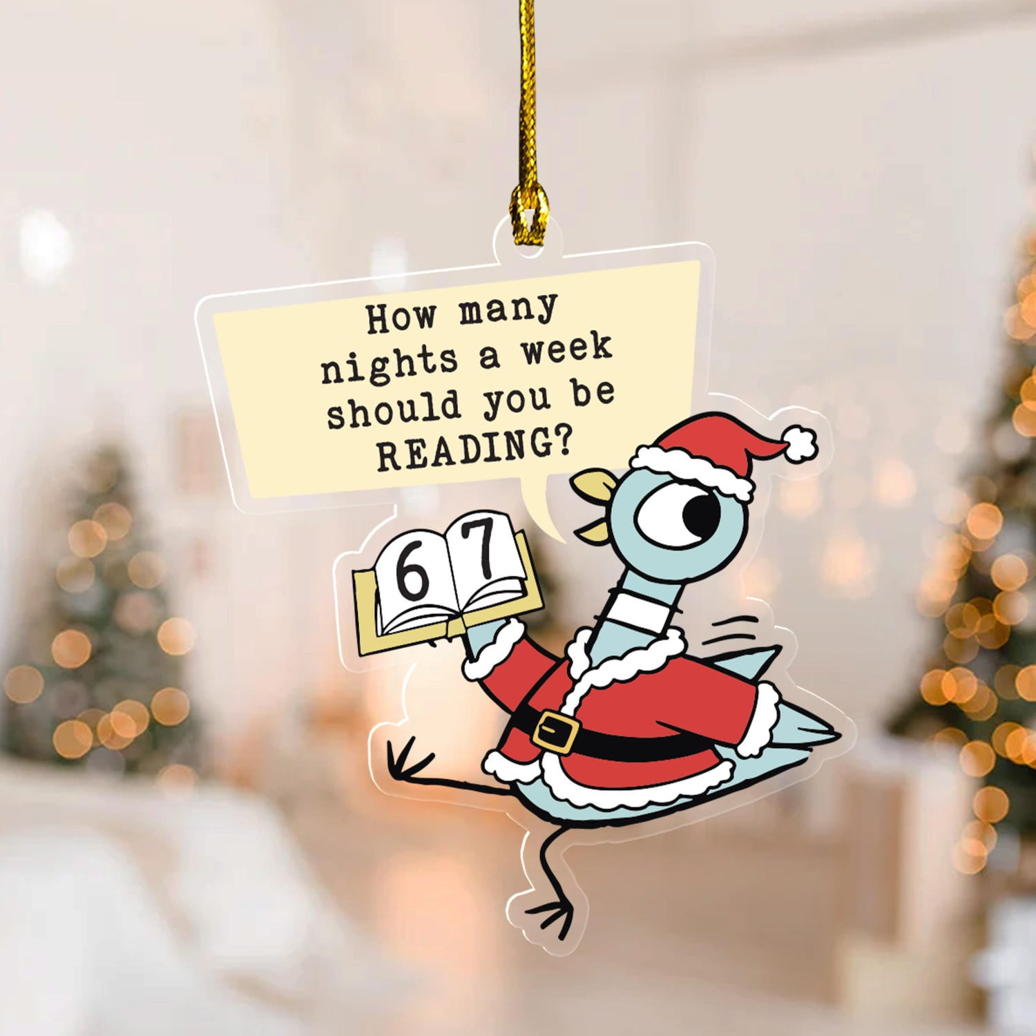 Elephant and Piggie, How Many Nights A Week Piggie 6 7 Ornament ...