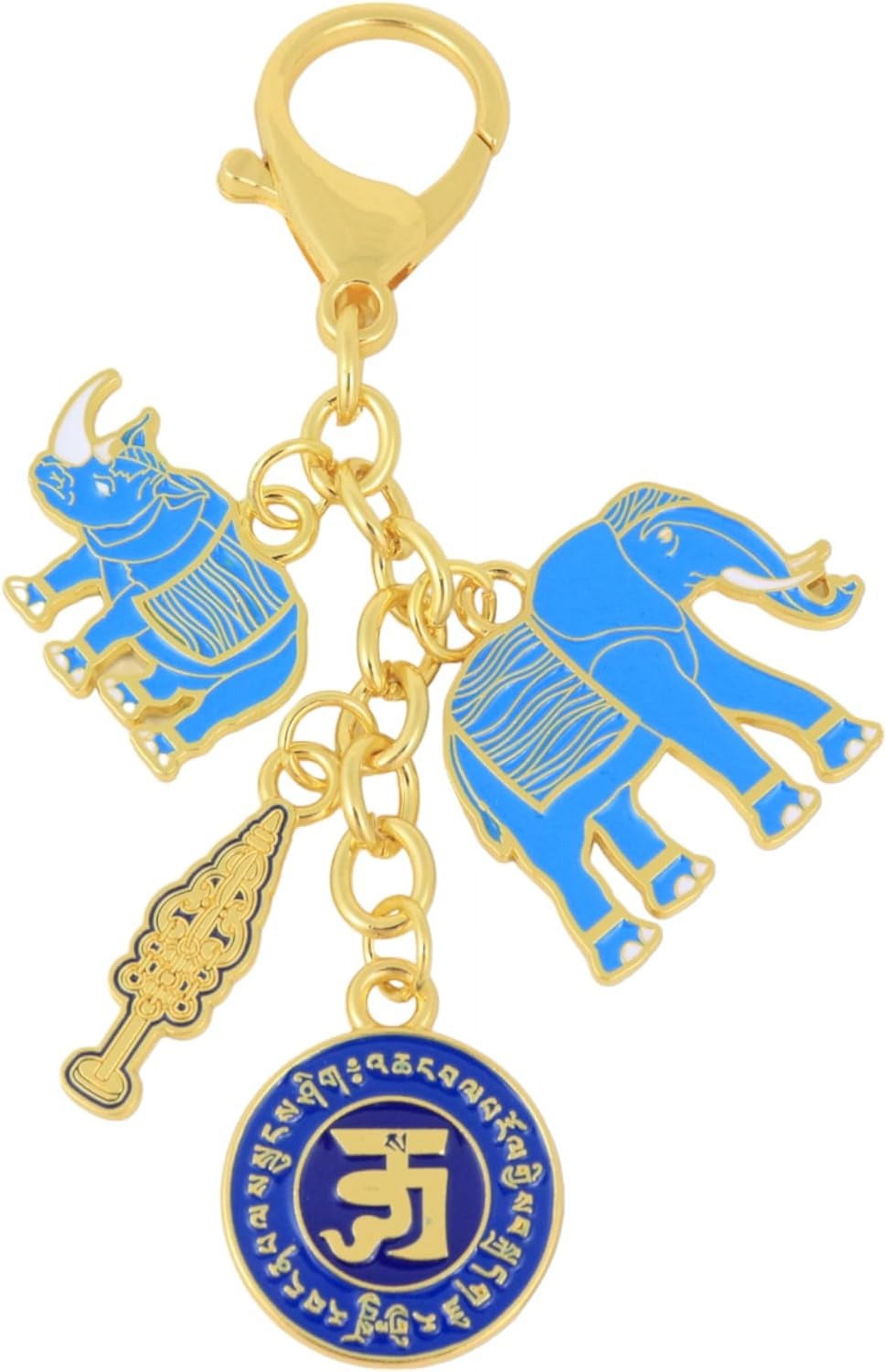 Elephant and ceros w/Ksitigarbha Staff Amulet - Walmart.com