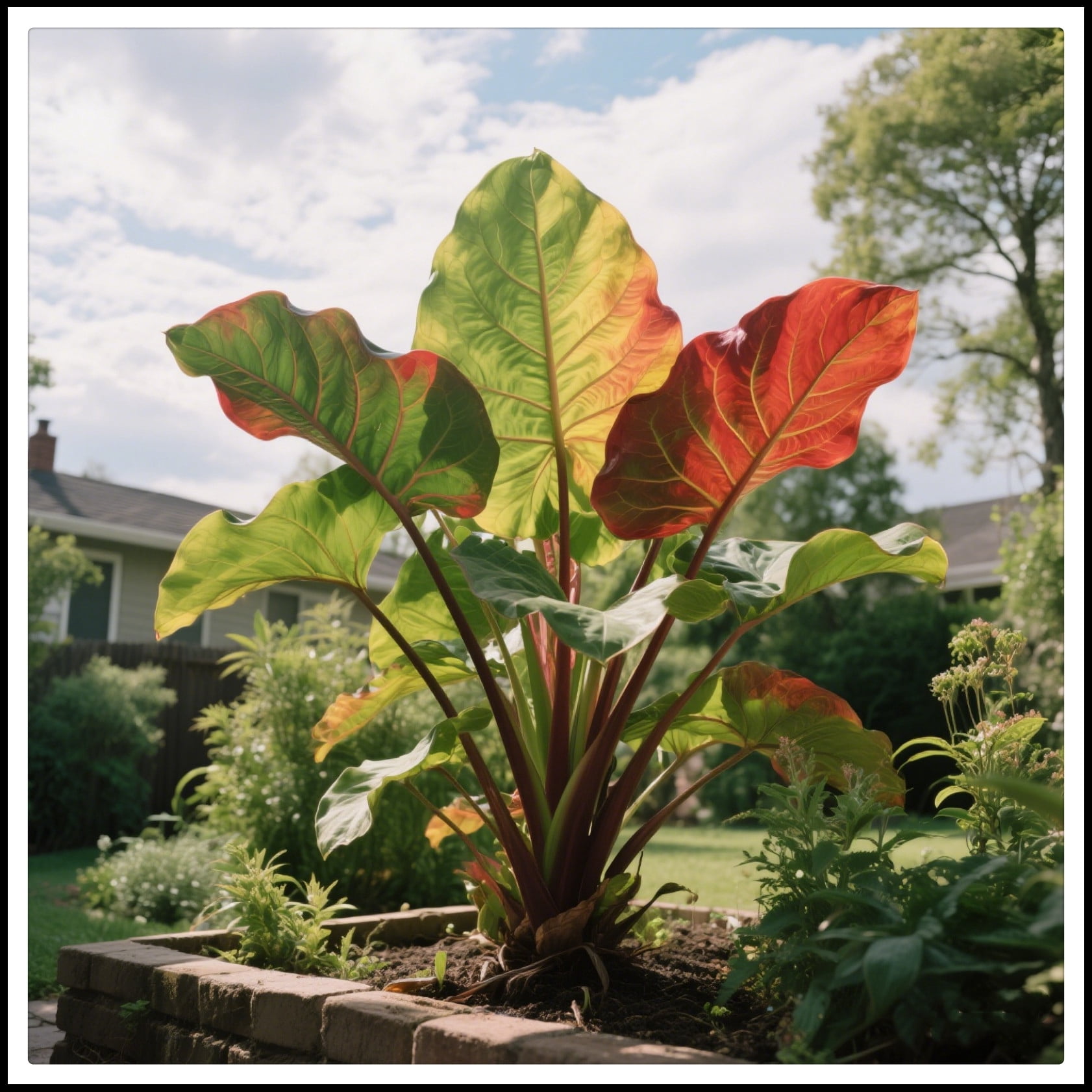 Elephant ear-Beautiful-Colorful-Tall-Attracts butterflies-Elegant ...