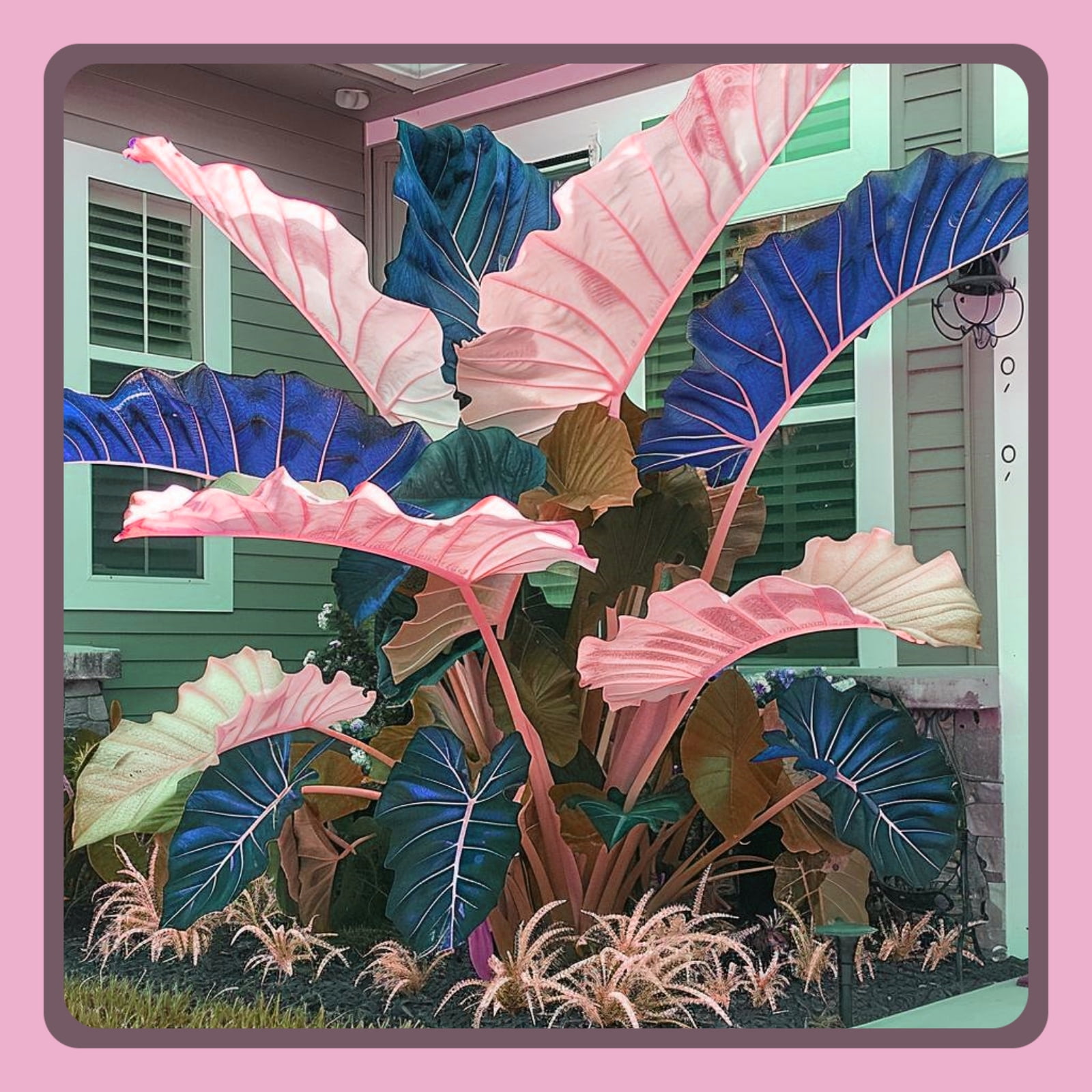 Elephant ear, Bright home garden decoration,Full of Mystery,Bloom Year After Year - Walmart.com