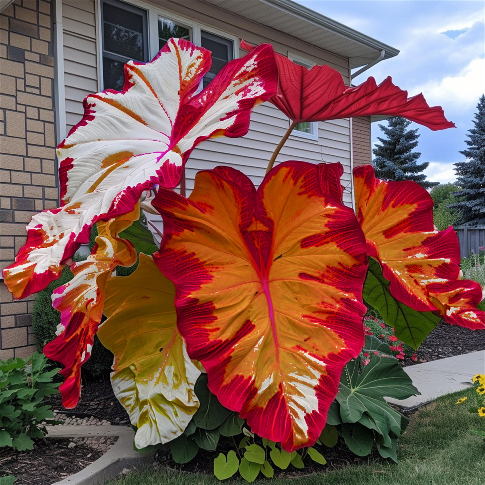 [Elephant ear]Bulbs For Planting-Shade tolerant and easy to grow-lage ...