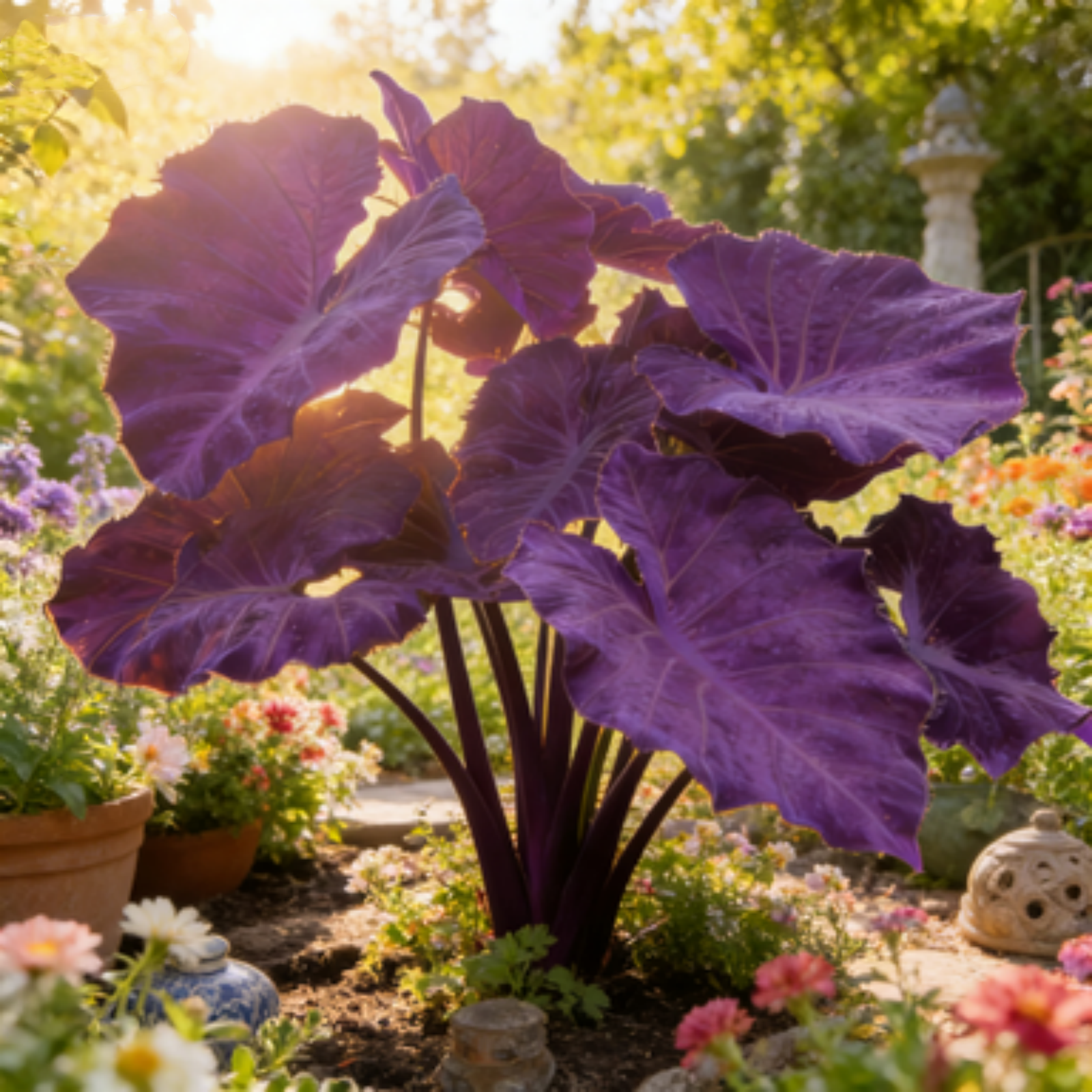 Elephant ear-Bulbs-for Planting Style Garden Stake for Outdoor ...