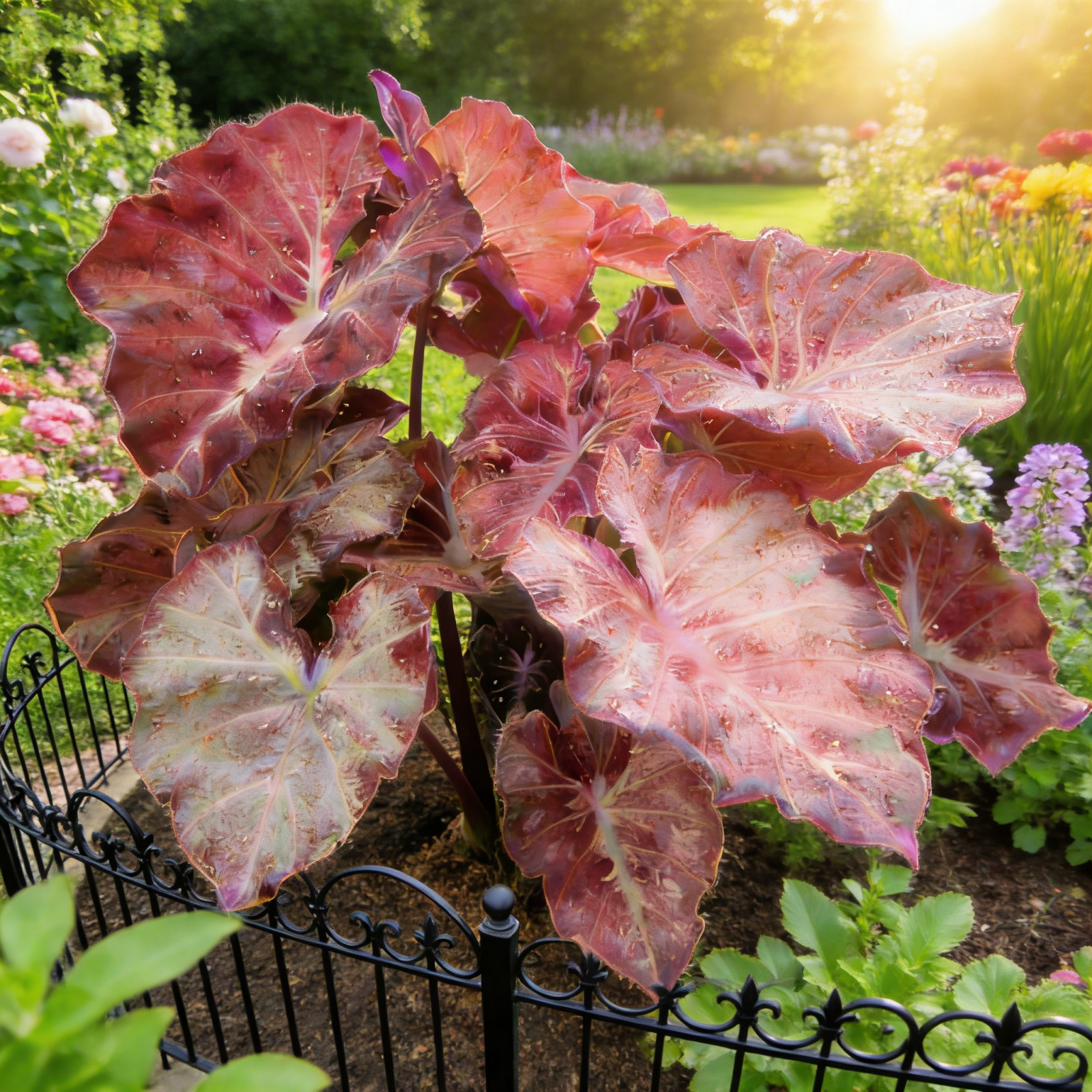 Elephant ear-Bulbs-for Planting Style Garden Stake for Outdoor ...