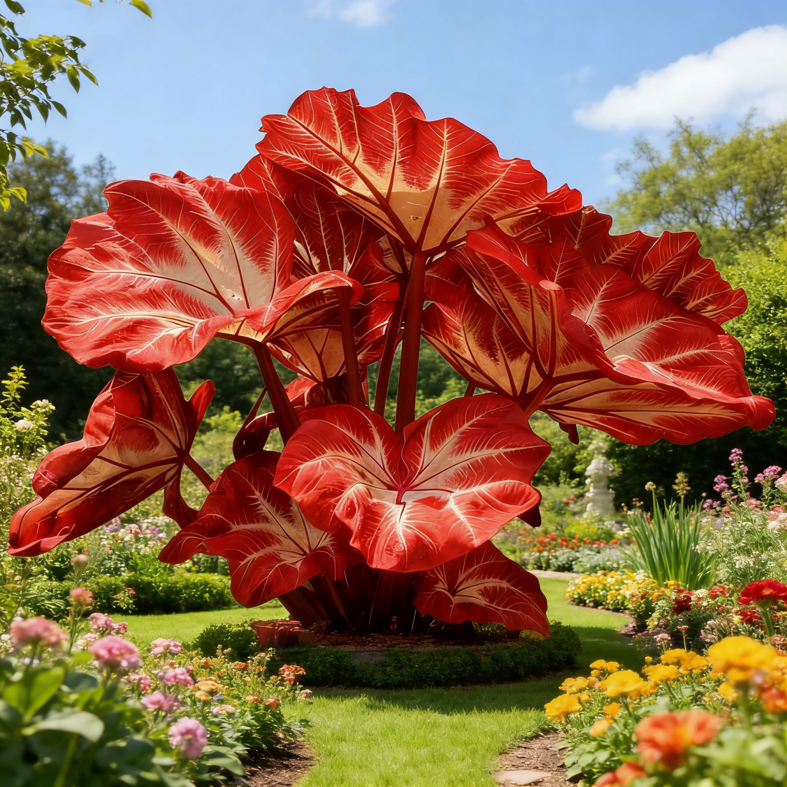 Elephant ear-Bulbs-for Planting Style Garden Stake for Outdoor ...