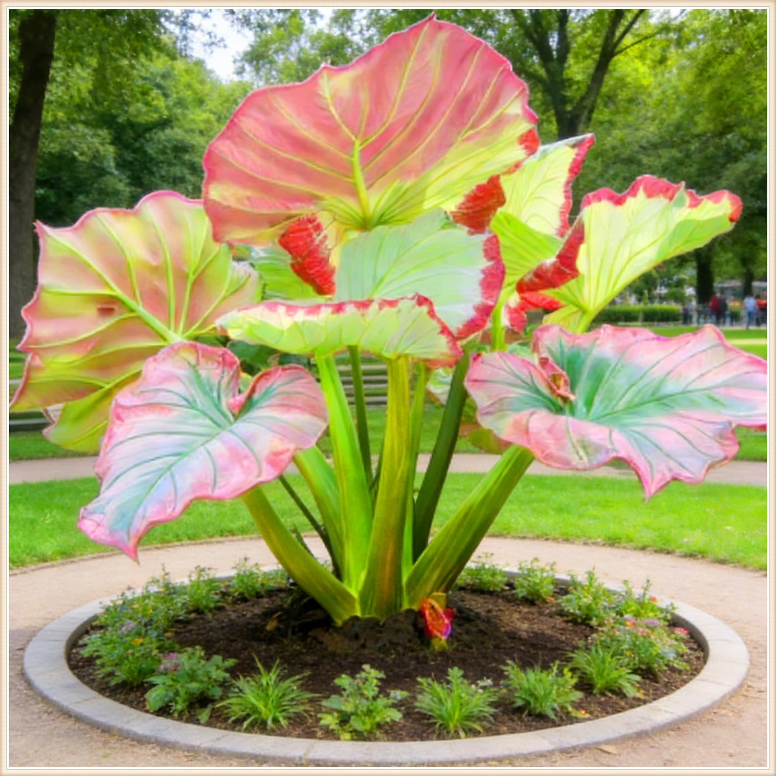 Elephant ear-Bulbs-for-Spring-Planting Style Garden Stake for Outdoor ...