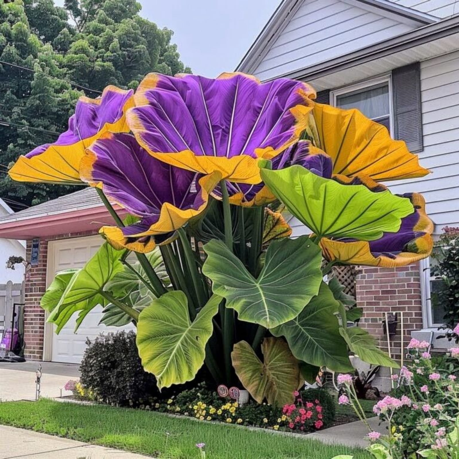 Elephant-ear Bulk - Garden Stake for Outdoor Decoration, Fresh Natural ...