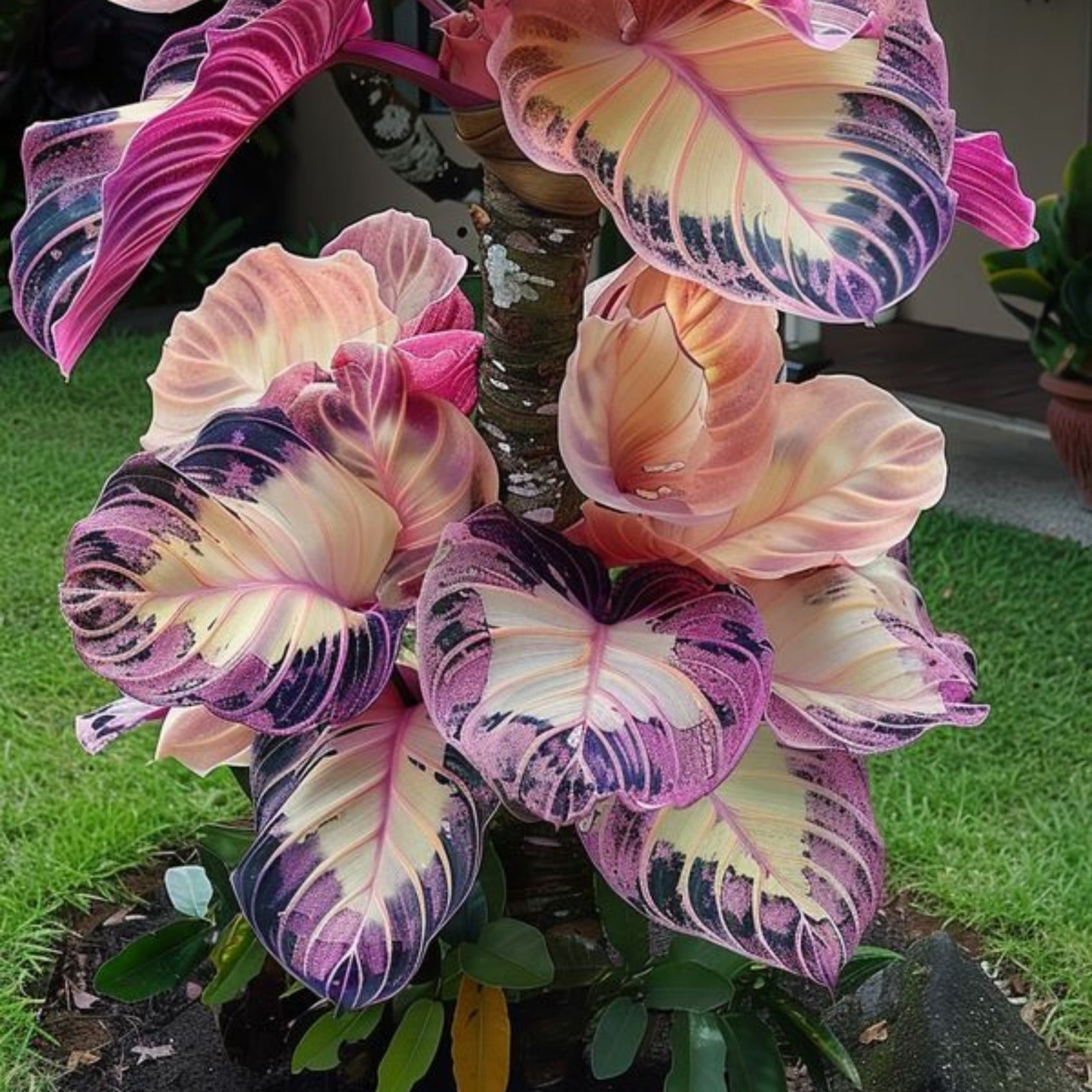 Elephant ear bulbs-Shade tolerant and easy to grow - large leaves are ...