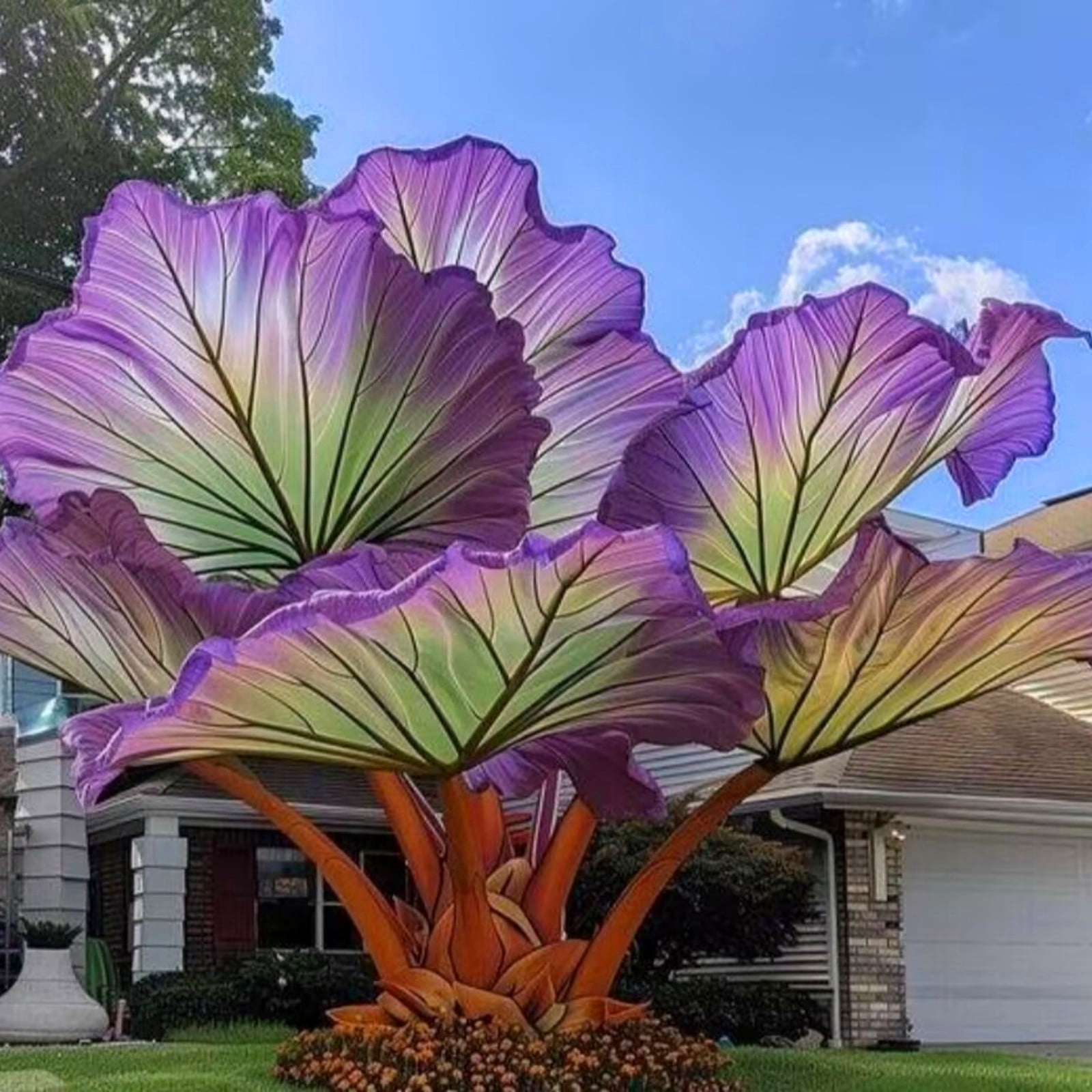 Elephant ear plant. Shade tolerant and easy to grow - large leaves are ...
