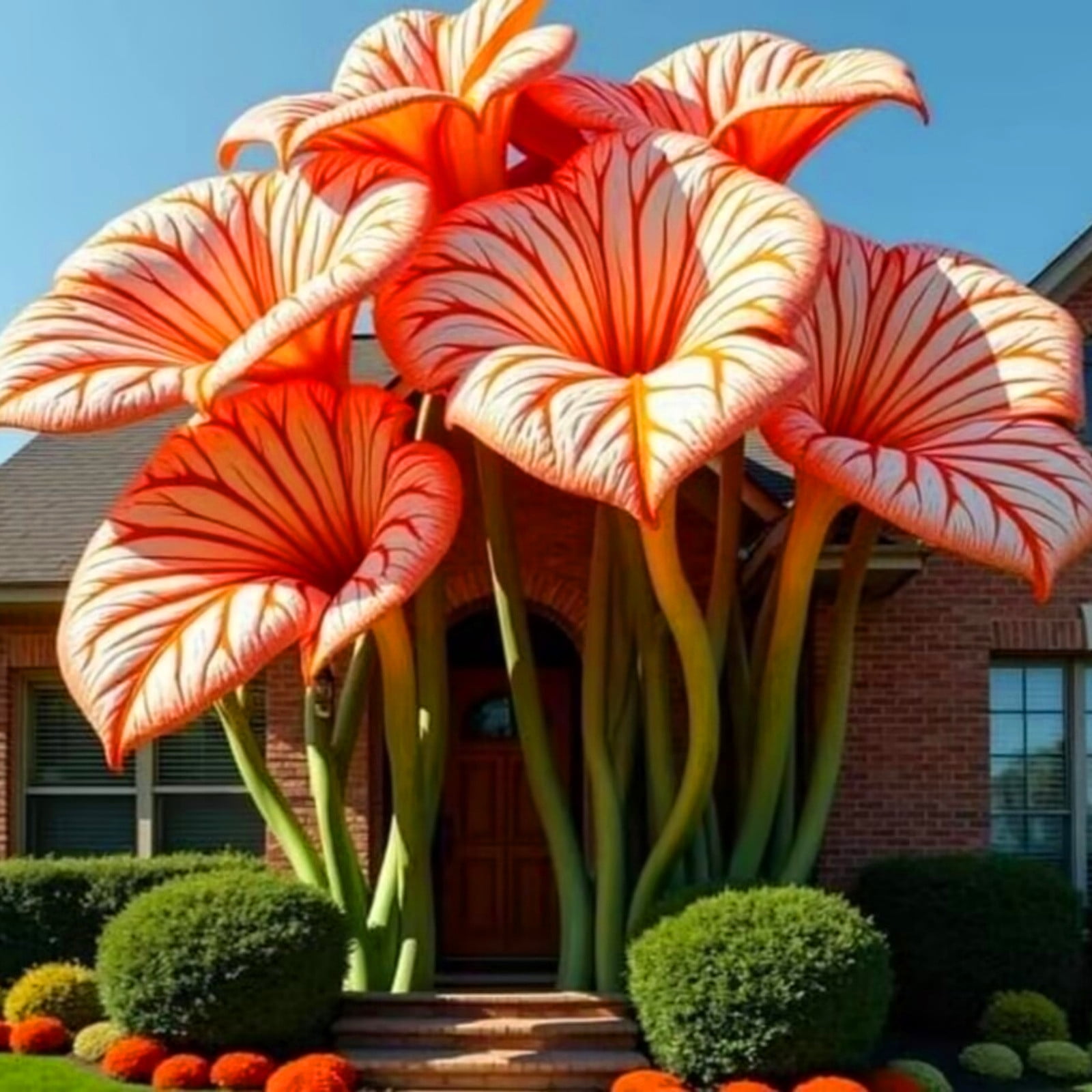 Elephant ear plant. Shade tolerant and easy to grow - large leaves are ...
