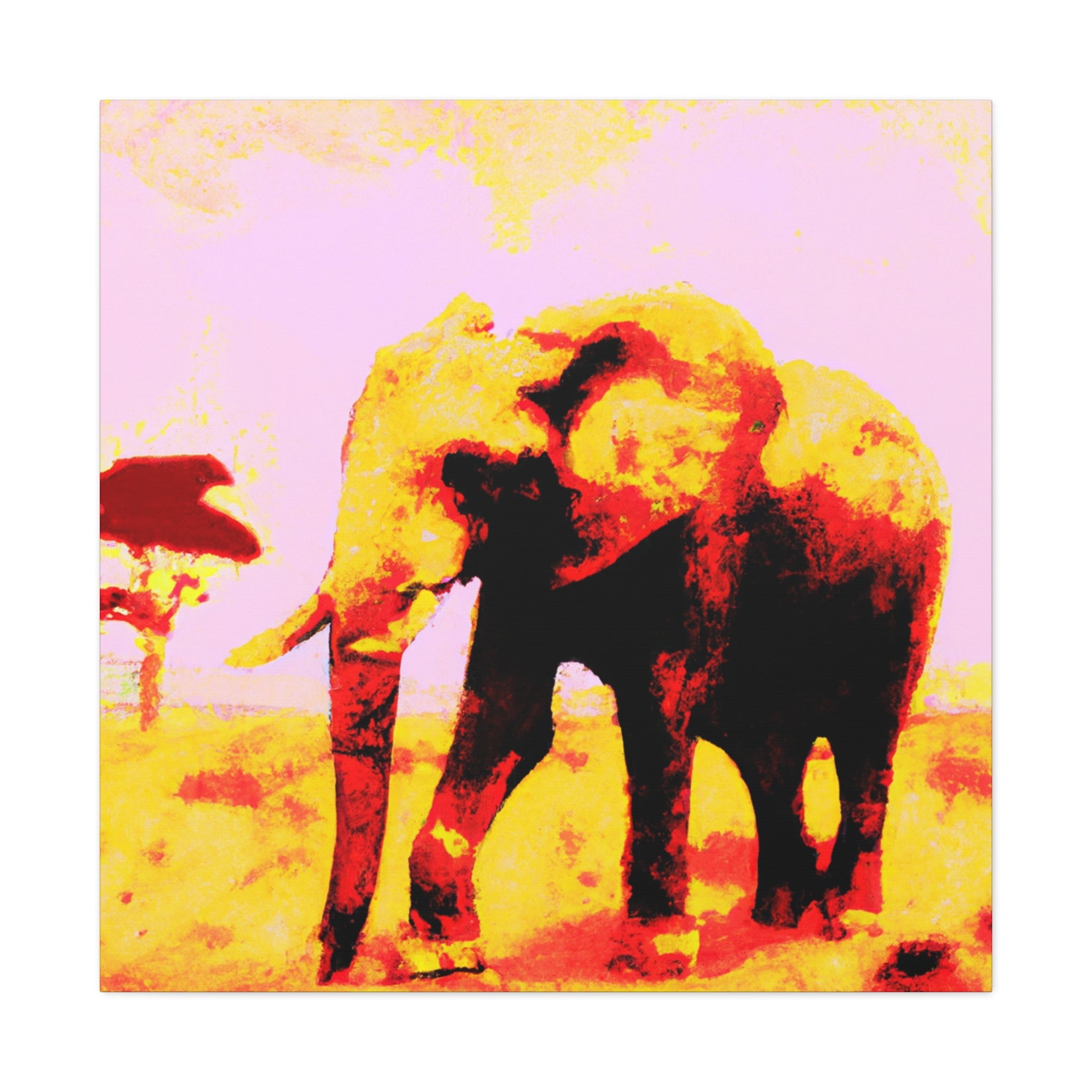 Elephant in Pop Art - Canvas - Walmart.com