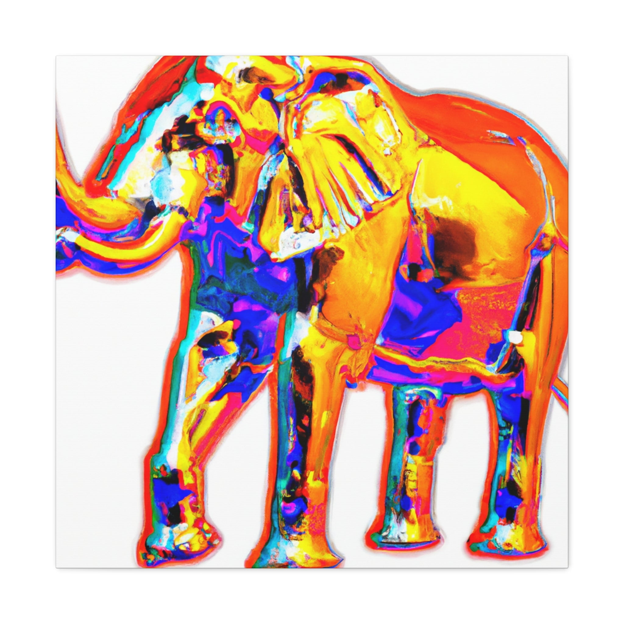 Elephant in Pop Art - Canvas - Walmart.com
