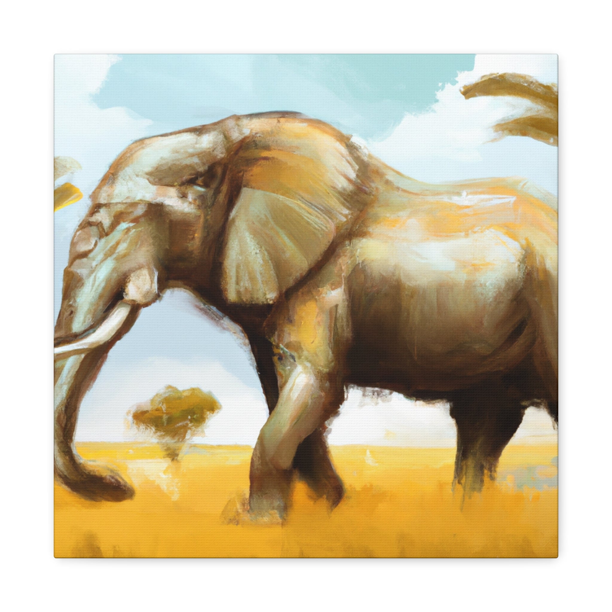 Elephant in Realism - Canvas - Walmart.com