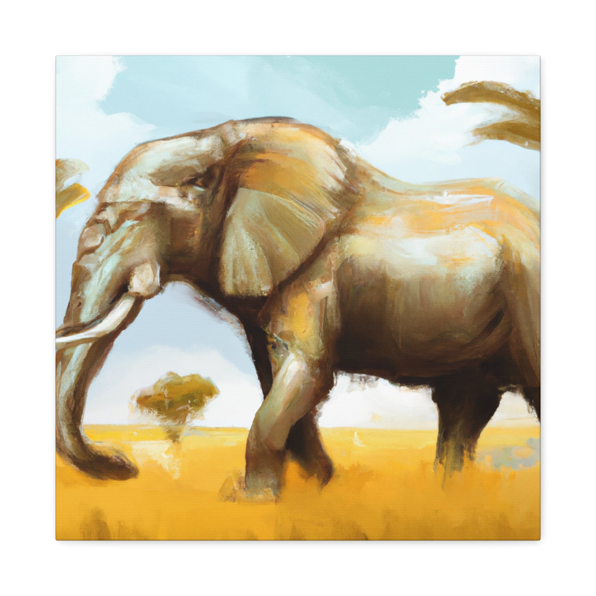 Elephant in Realism - Canvas - Walmart.com