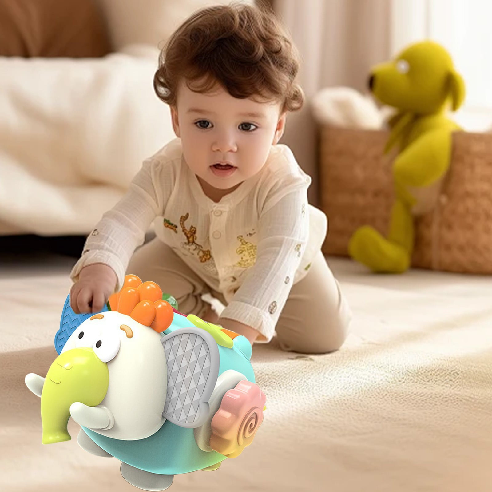 Elephants Babys Toy, Babys Toys Montessories, Multi-Functional Funs ...