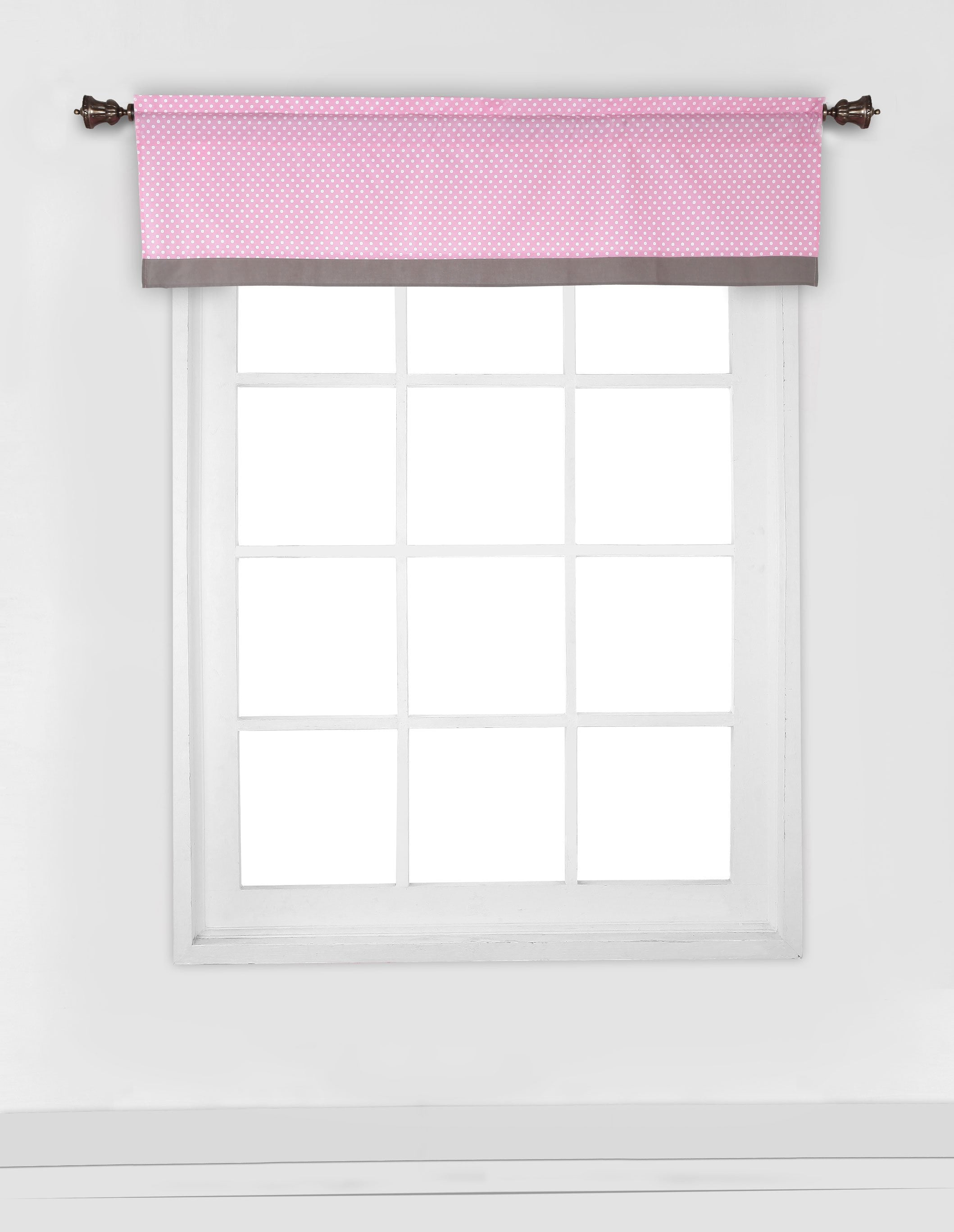 Elephants Pink/Grey Window Treatments Curtain Panel/Valance - Walmart.com