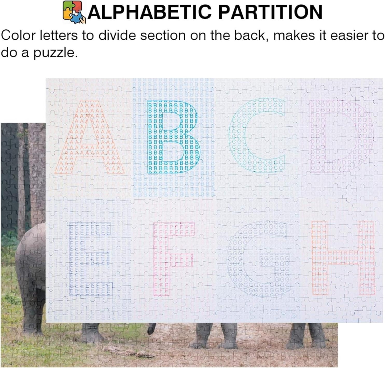 Elephants Playing Jigsaw Puzzle 500 Pieces, Intellectual Entertainment ...