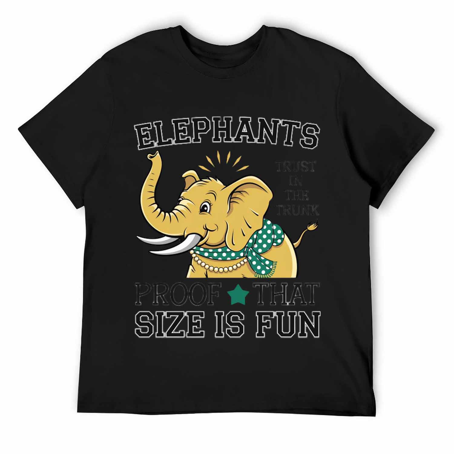Elephants Proof That Size Is Funtshirt design dog Mens Cousin "Cuz ...