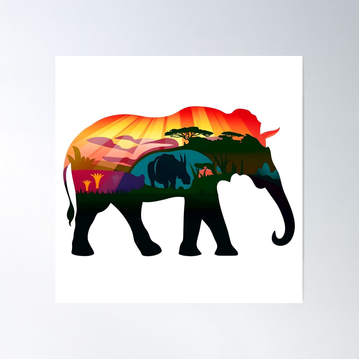 Elephants, Wild Life Animals And The Beauty Of The Imaginary Forest ...