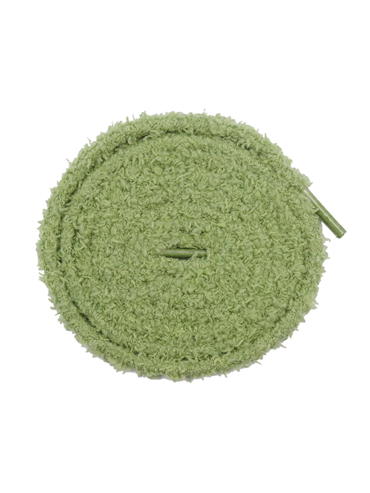 INSPIRE CHIC 1 Pair Round Fuzzy Shoe Laces for Sneakers, 0.28'' Fluffy ...