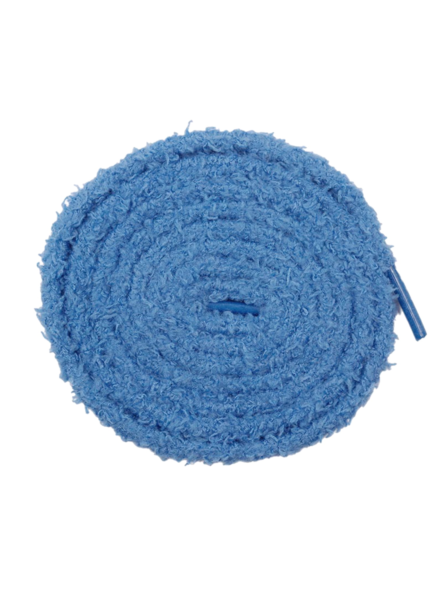 INSPIRE CHIC 1 Pair Round Fuzzy Shoe Laces for Sneakers, 0.28'' Fluffy ...