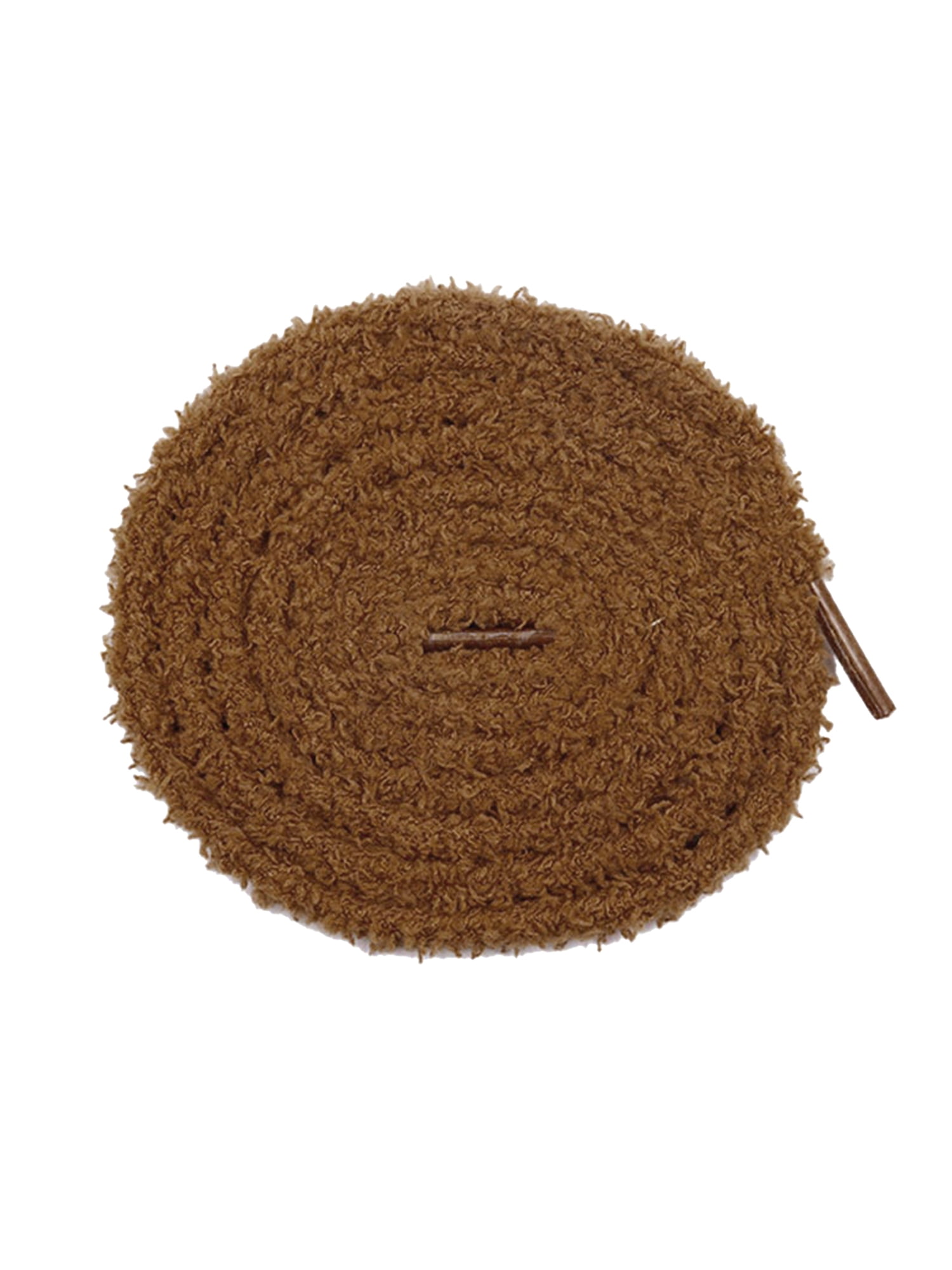 INSPIRE CHIC 1 Pair Round Fuzzy Shoe Laces for Sneakers, 0.28'' Fluffy ...