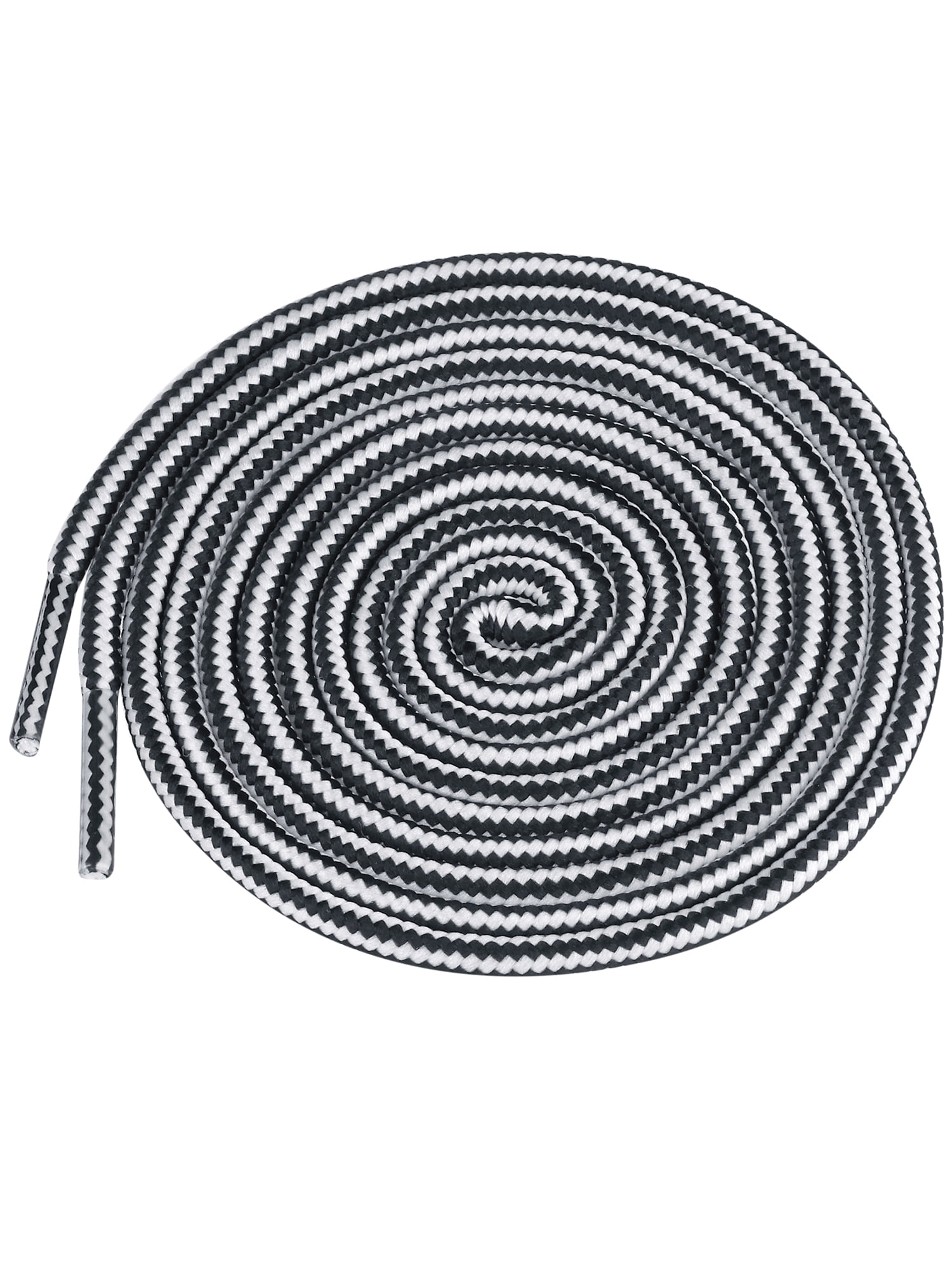 Elerevyo 1 Pair Round Rope Dual Colored Striped Shoelace Shoe Strings ...