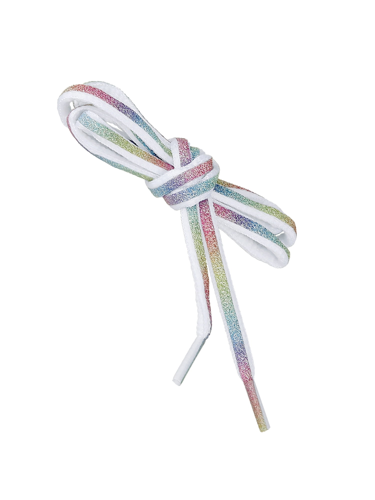 INSPIRE CHIC 2 Pairs Reflective Shoelaces Round Colorful Shoe Laces for ...