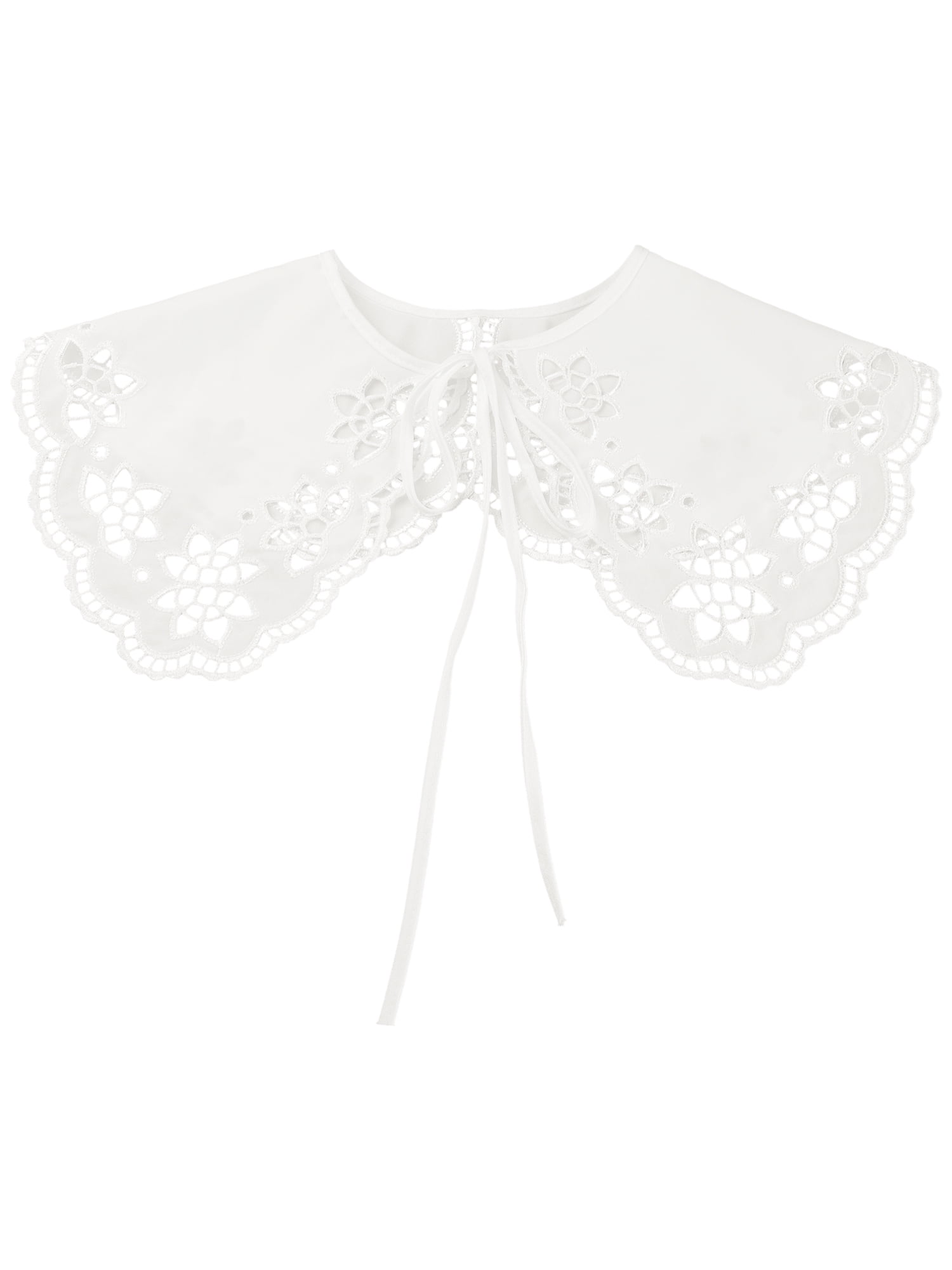 INSPIRE CHIC Detachable False Collar, Embroidery Mini Cape Neck Ruff ...