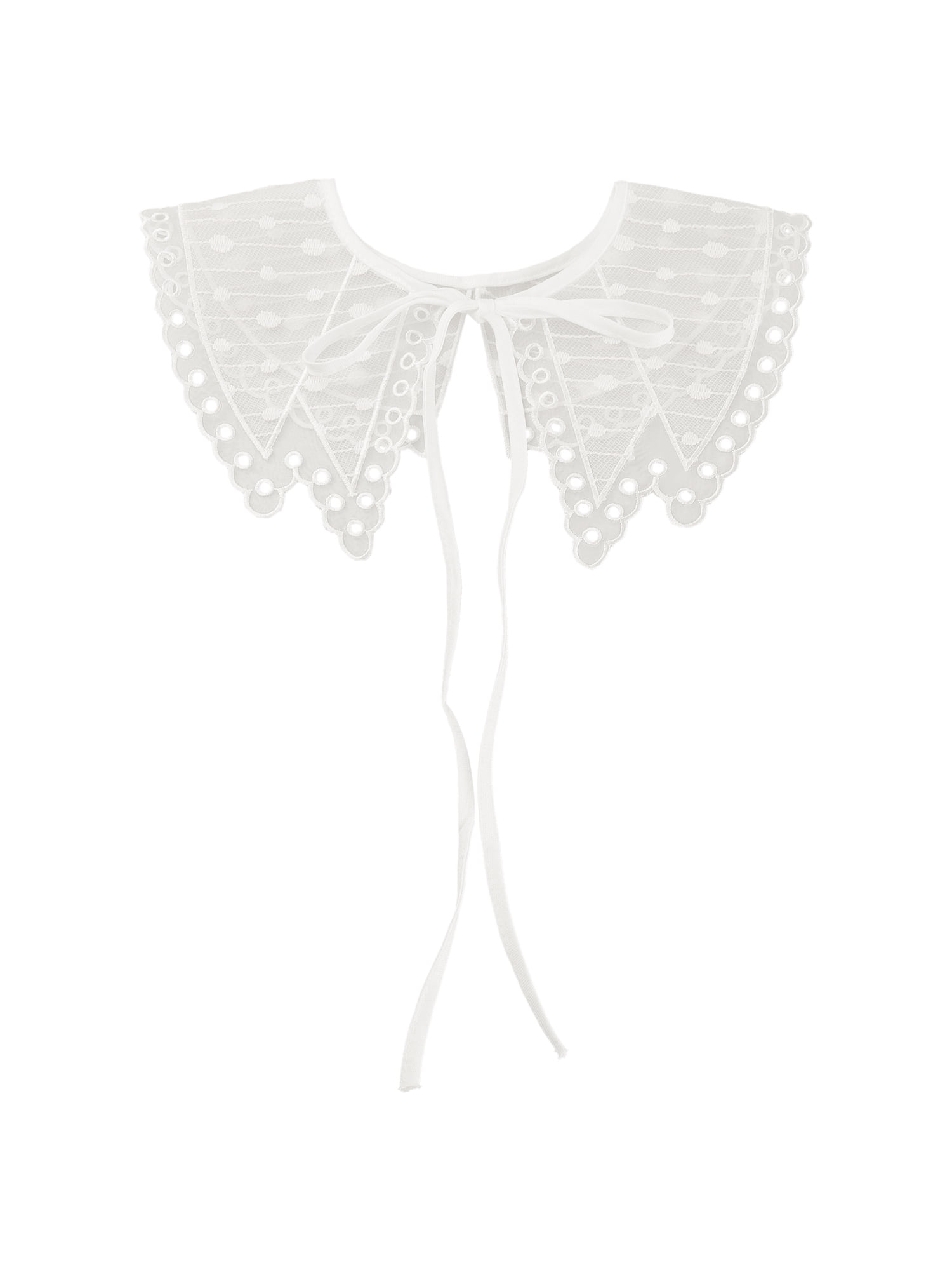 INSPIRE CHIC Detachable False Collar, Embroidery Mini Cape Neck Ruff ...