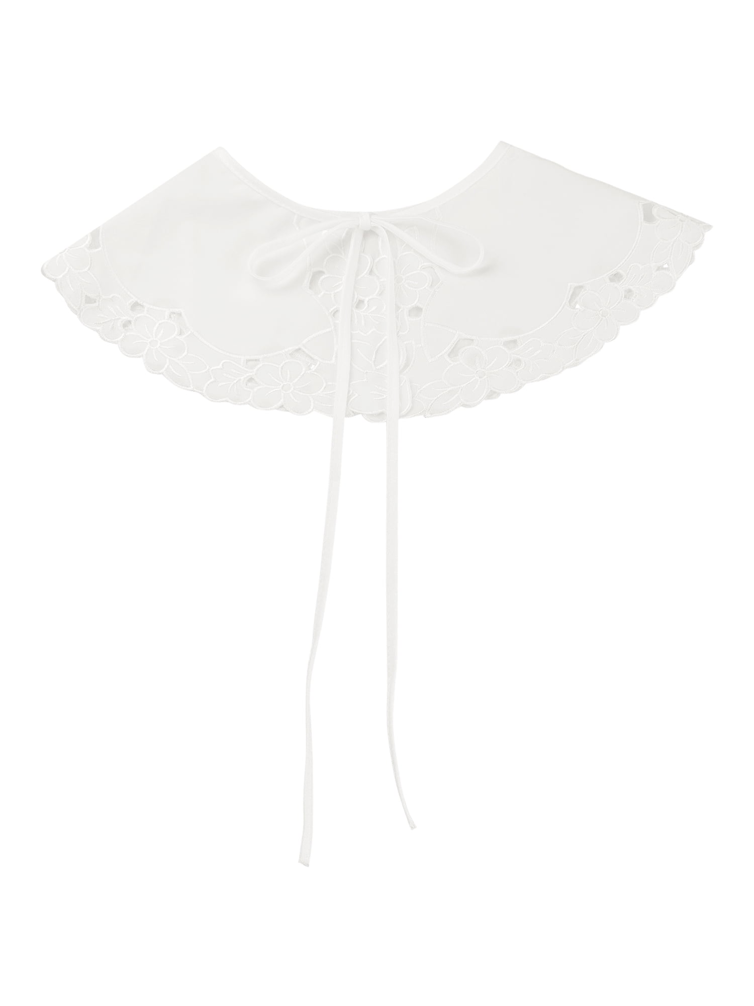 INSPIRE CHIC Detachable False Collar, Embroidery Mini Cape Neck Ruff ...