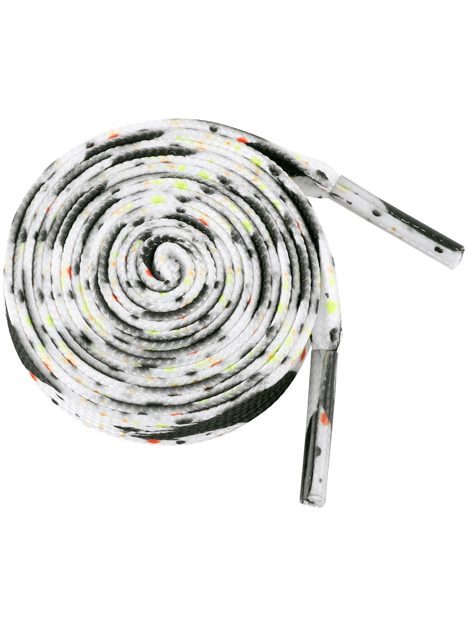 INSPIRE CHIC Flat Colorful Shoelaces Speckled Ink Print Shoestring for ...