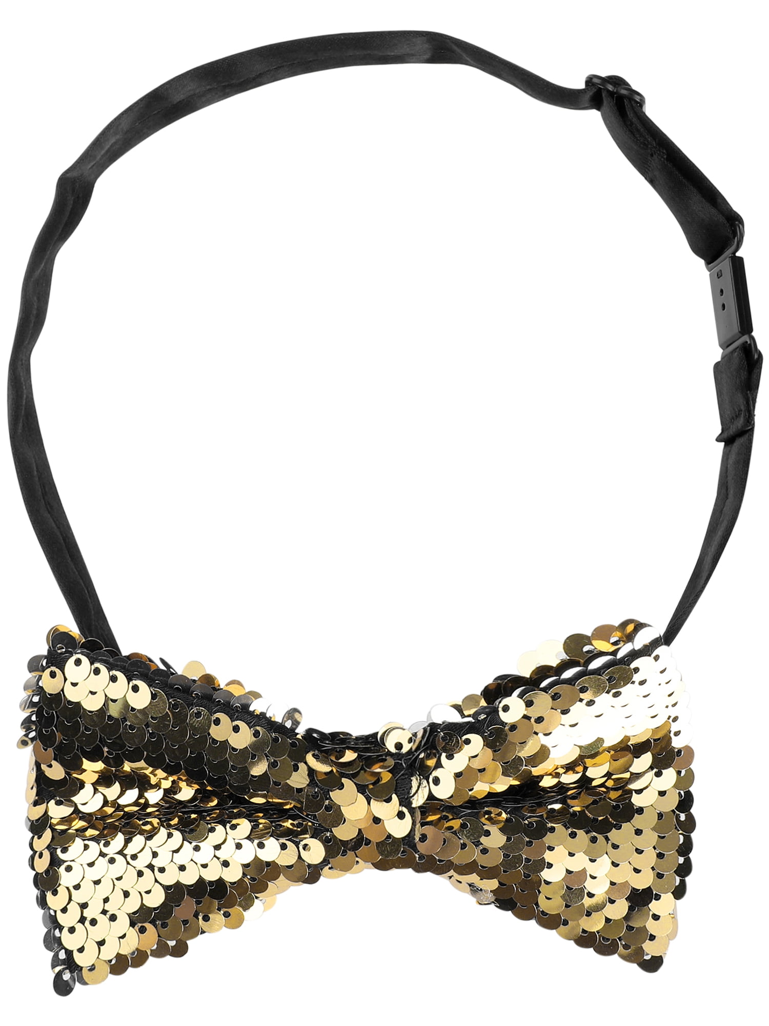 INSPIRE CHIC Men's Sequin Sparkly Shiny Bowties Reversible Two-Color ...