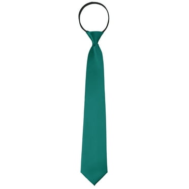 Solid Black Zipper Tie Mens Pre-Tied Necktie… - Walmart.com