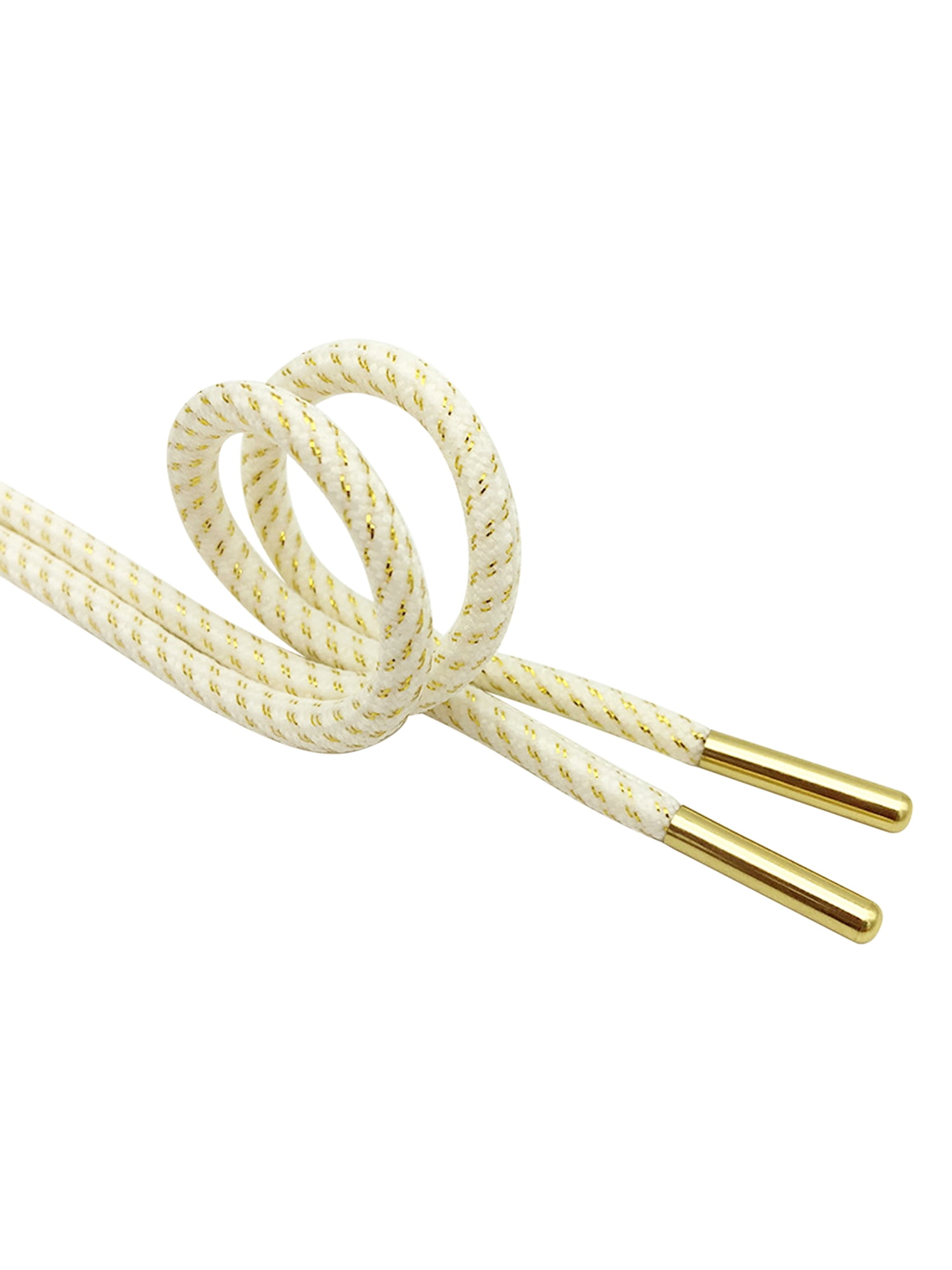 INSPIRE CHIC Round Metallic Shoelaces with Metal Tips for Athletic ...