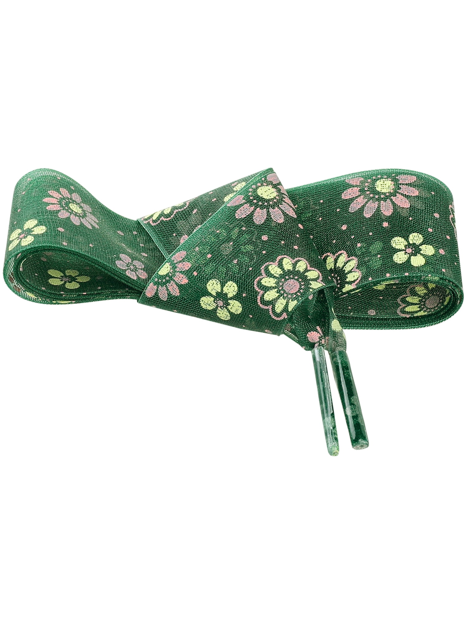 INSPIRE CHIC Wide Colorful Flower Print Flat Shoe Laces Mesh Shoe ...