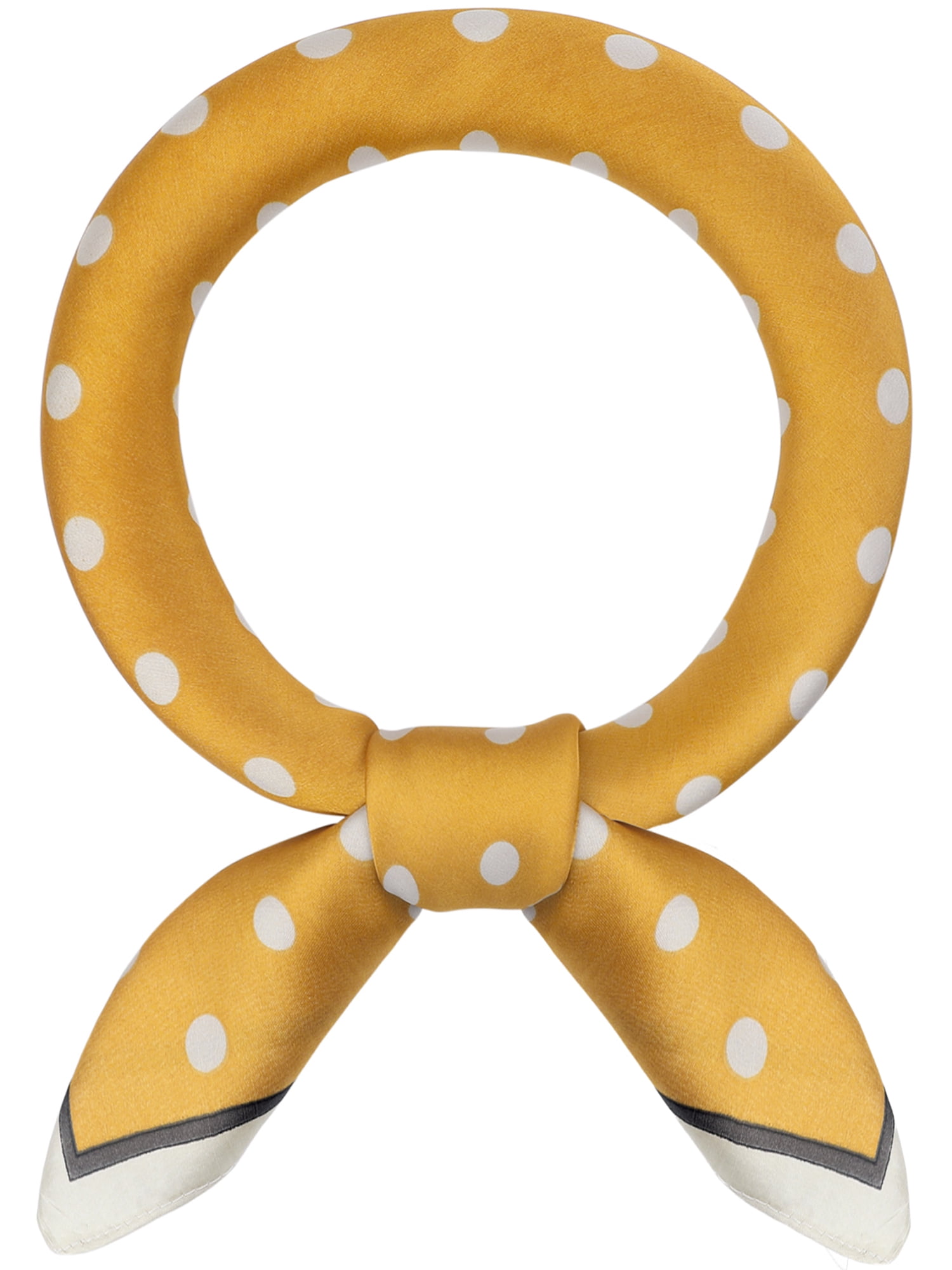 INSPIRE CHIC Women 1950s Polka Dots Vintage Scarf, Retro Square Silky ...