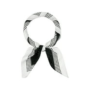 INSPIRE CHIC Women Solid Satin Scarves 20' Small Square Neck Scarf ...
