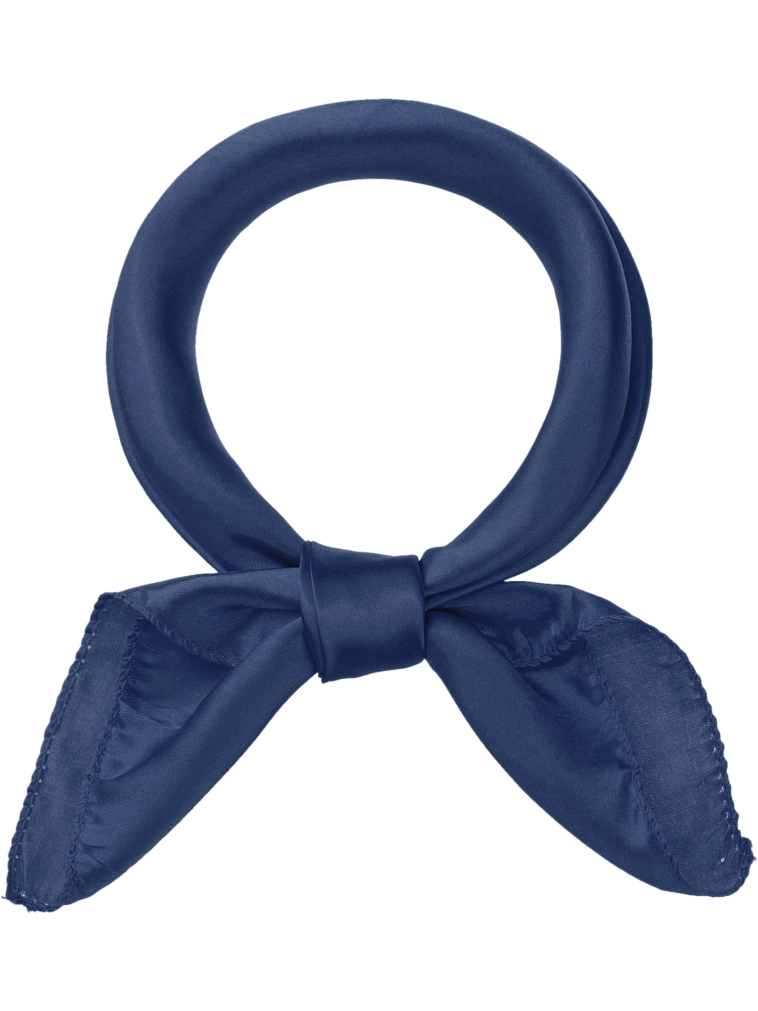 INSPIRE CHIC Women Solid Satin Scarves 20' Small Square Neck Scarf ...