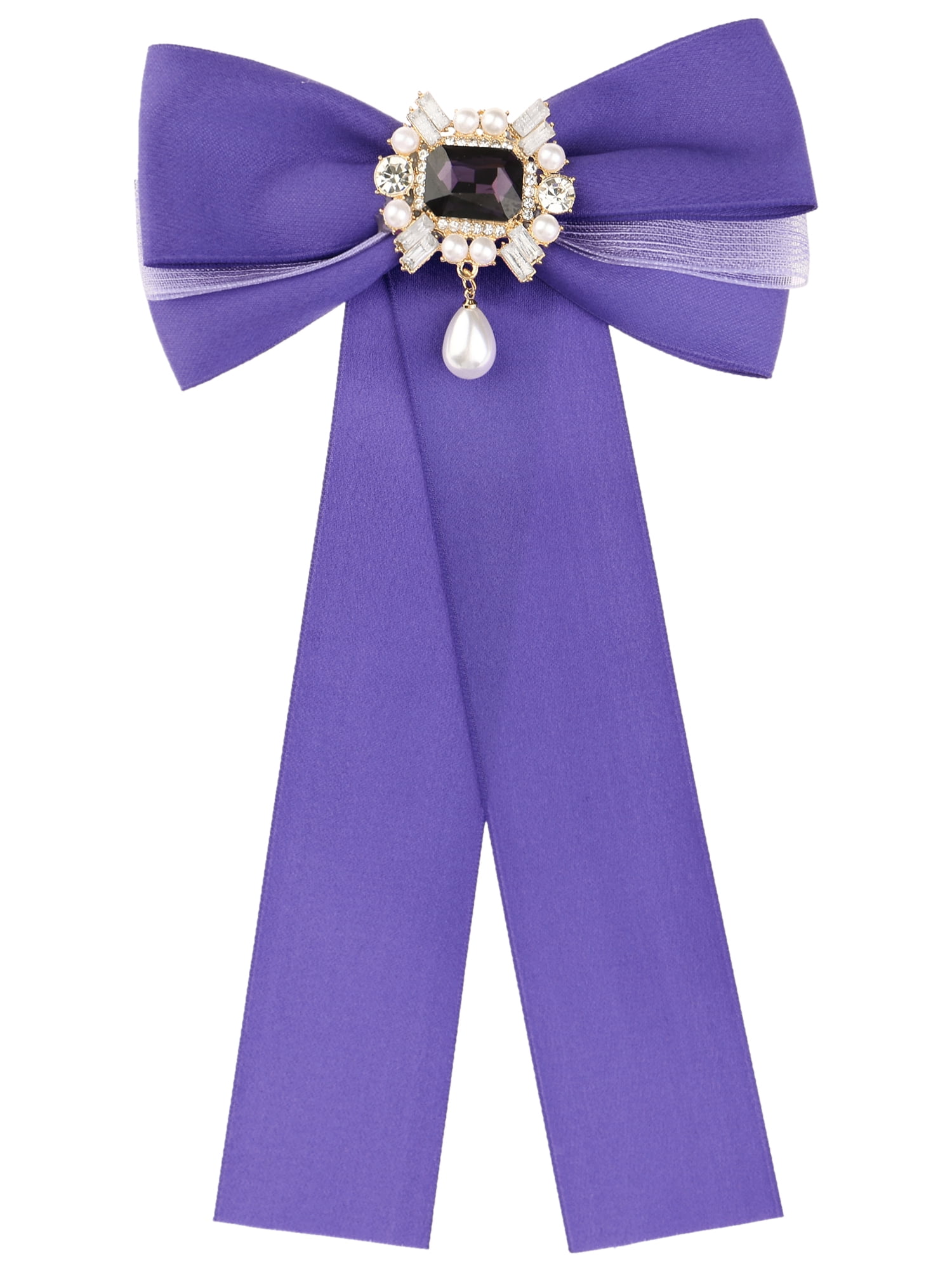 INSPIRE CHIC Women's Bow Brooch Bowknot Costume Elegant Bow Tie with ...