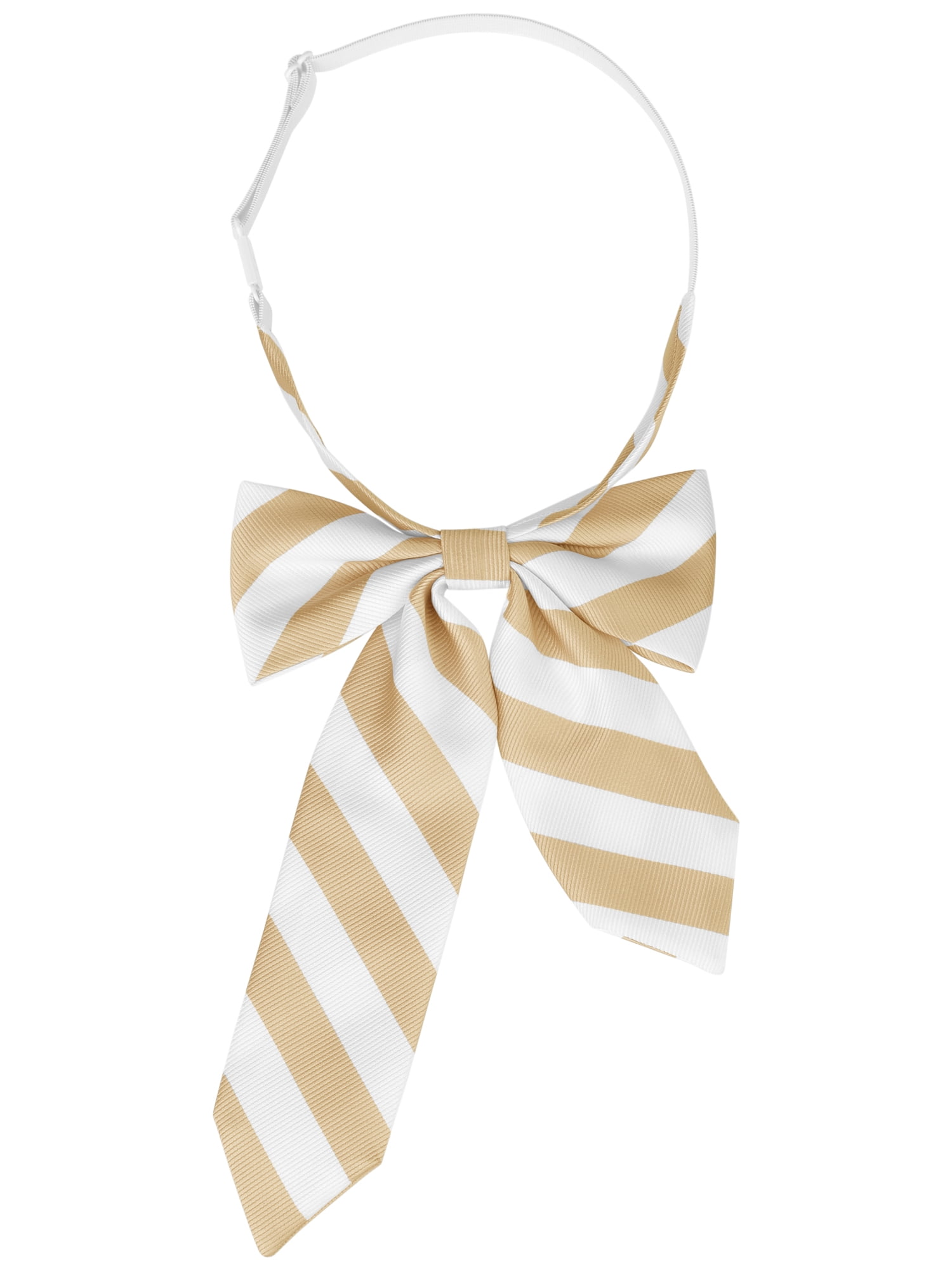 INSPIRE CHIC Women's Bowties Stylish Asymmetrical Pre-tied Stripe Bow ...