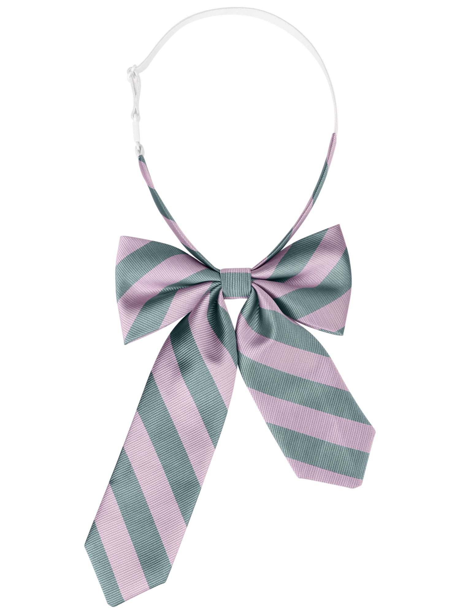 INSPIRE CHIC Women's Bowties Stylish Asymmetrical Pre-tied Stripe Bow ...