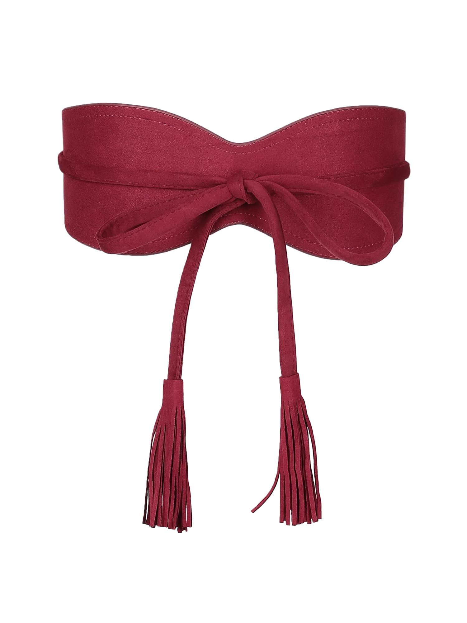 INSPIRE CHIC Women's Solid Wide Wrap Obi Waist Band Belts Suede Belt ...
